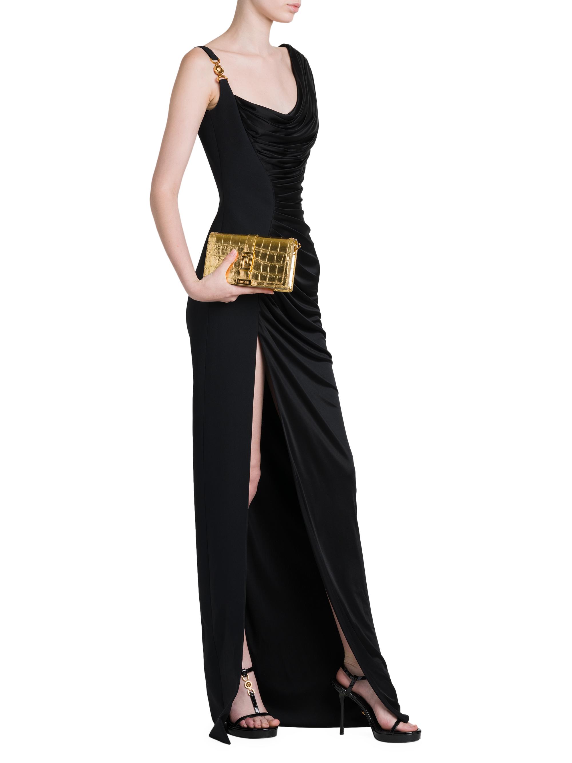 Versace Draped Cowlneck Column Gown | Saks Fifth Avenue