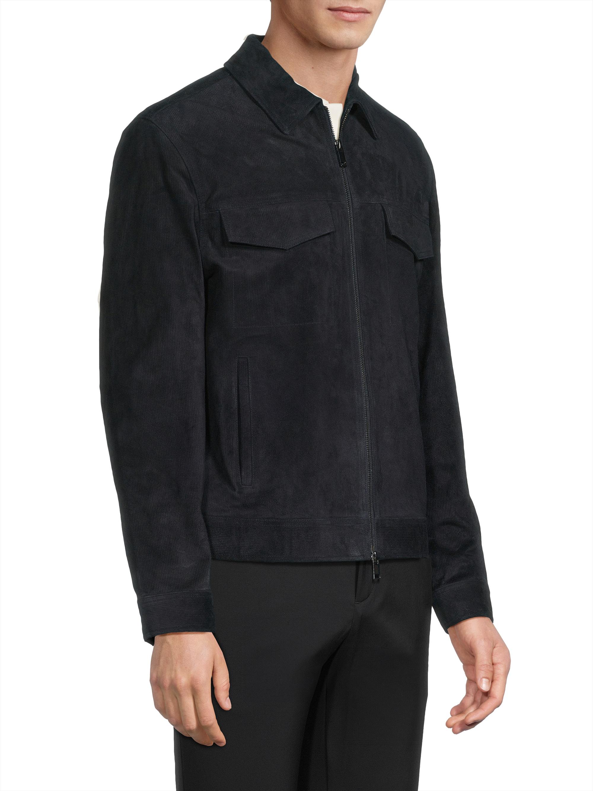 Shop Theory Damien Suede Jacket | Saks Fifth Avenue