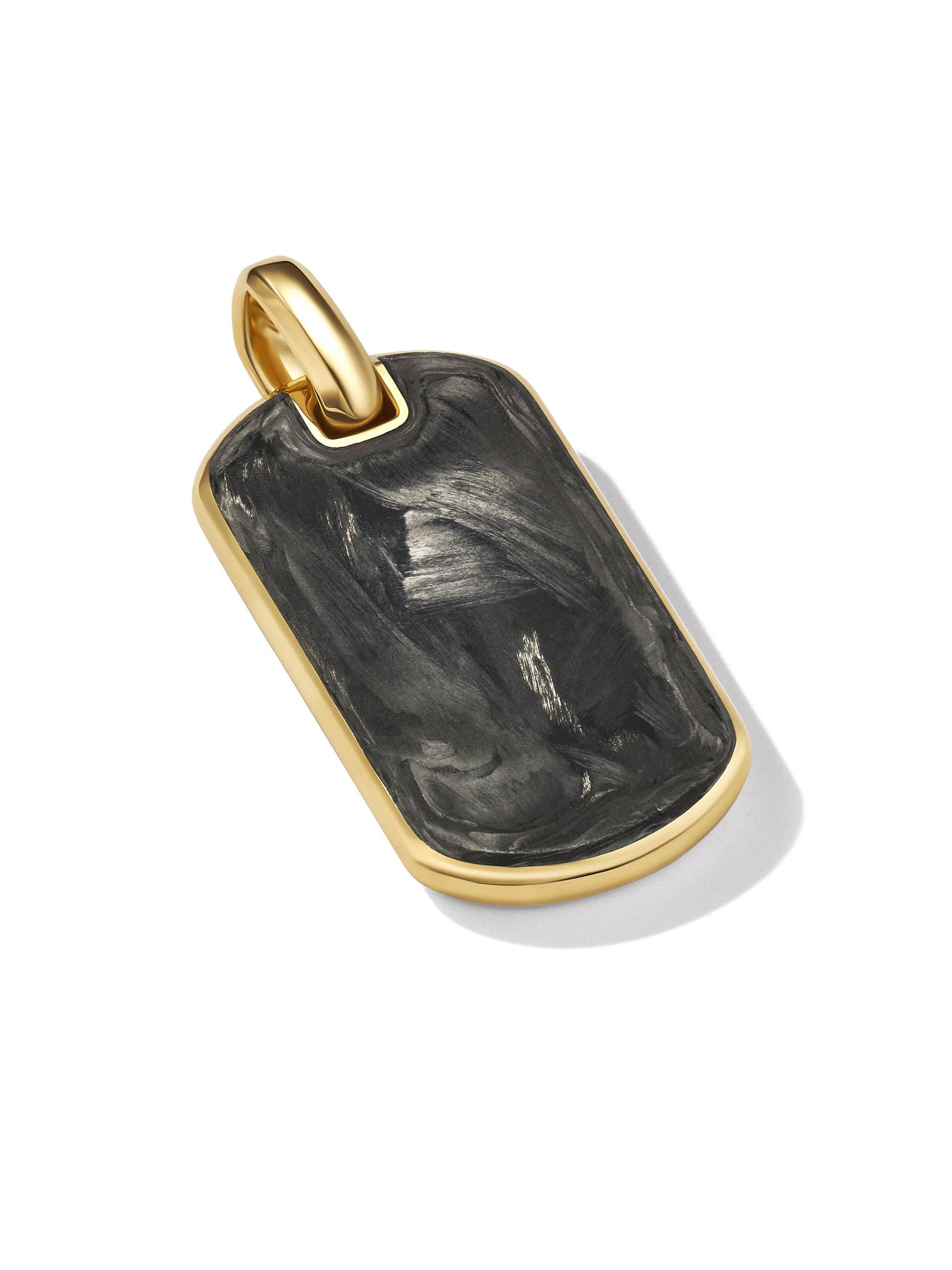 David Yurman Forged Carbon Tag In 18K Yellow Gold | Saks Fifth Avenue