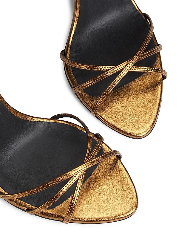 Shop Giuseppe Zanotti 90MM Metallic Leather Sandals | Saks Shop Giuseppe Zanotti 90MM Metallic Leather Sandals | Saks