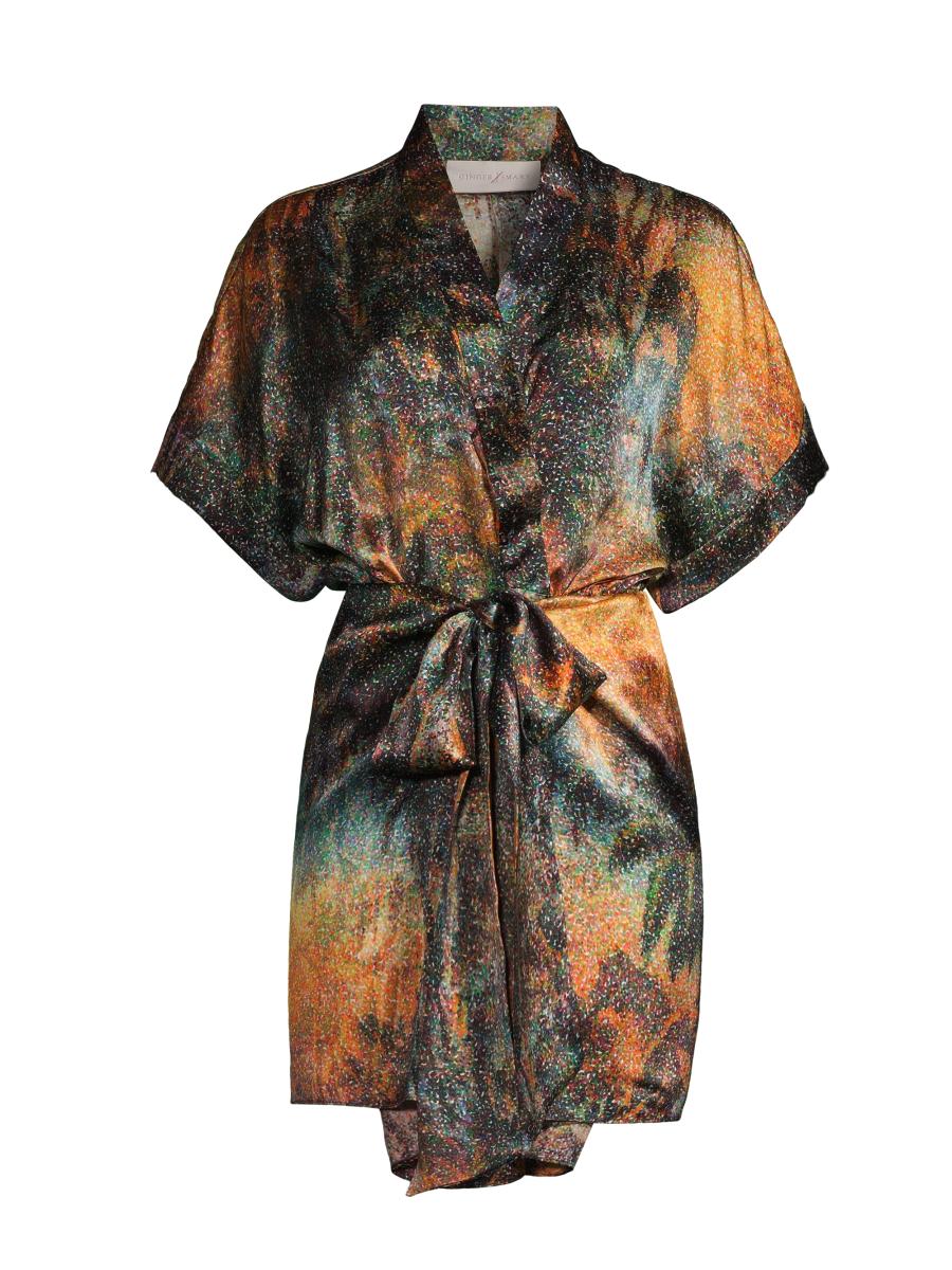 Ginger & Smart Magic Eye Silk Minidress | Saks Fifth Avenue