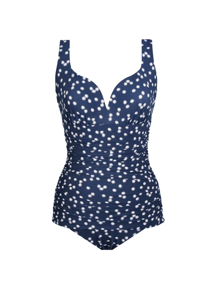 Miraclesuit Swim Luminare Cherie Polka Dot One-Piece Swimsuit | Saks ...