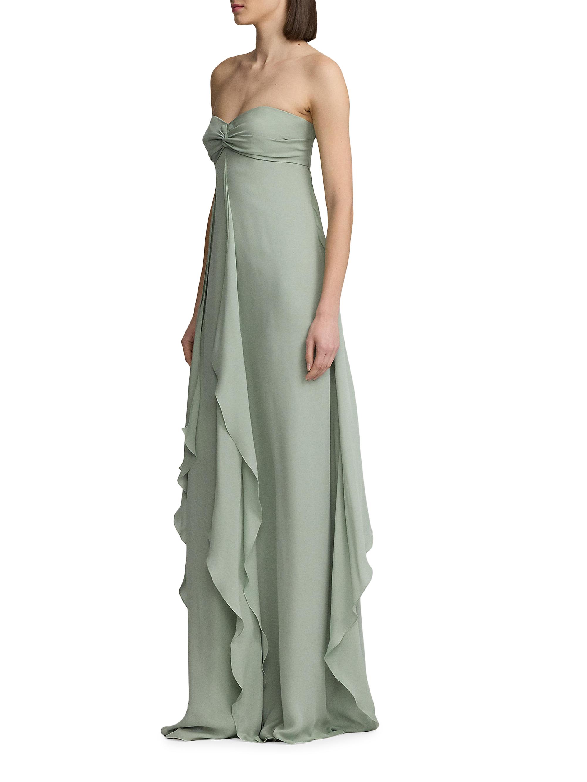 Ralph Lauren Collection Rhiannon Ruffle Silk Gown | Saks Fifth Avenue