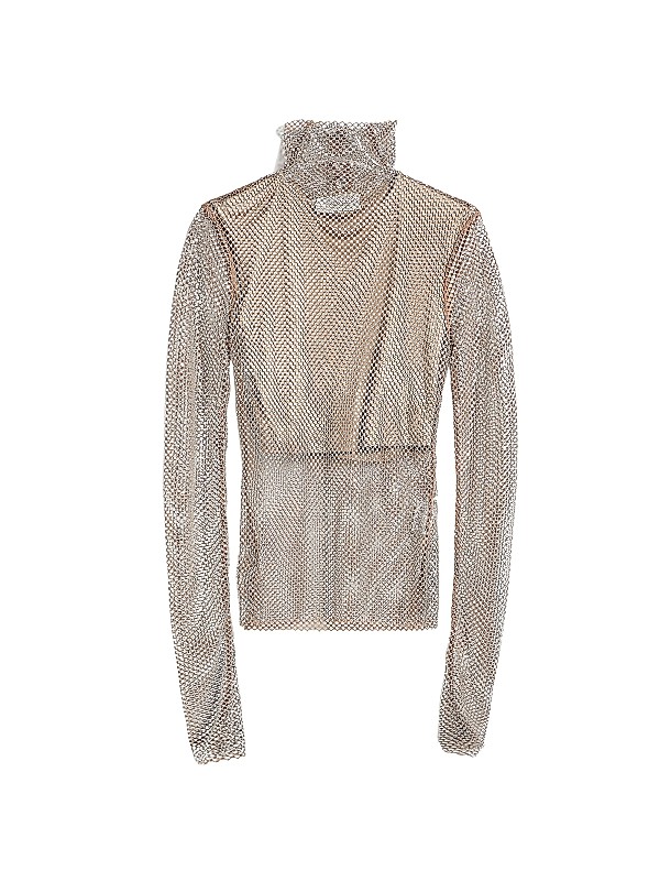 Shop Sportmax Rhinestone Mesh Turtleneck Top | Saks Fifth Avenue Shop Sportmax Rhinestone Mesh Turtleneck Top | Saks Fifth Avenue
