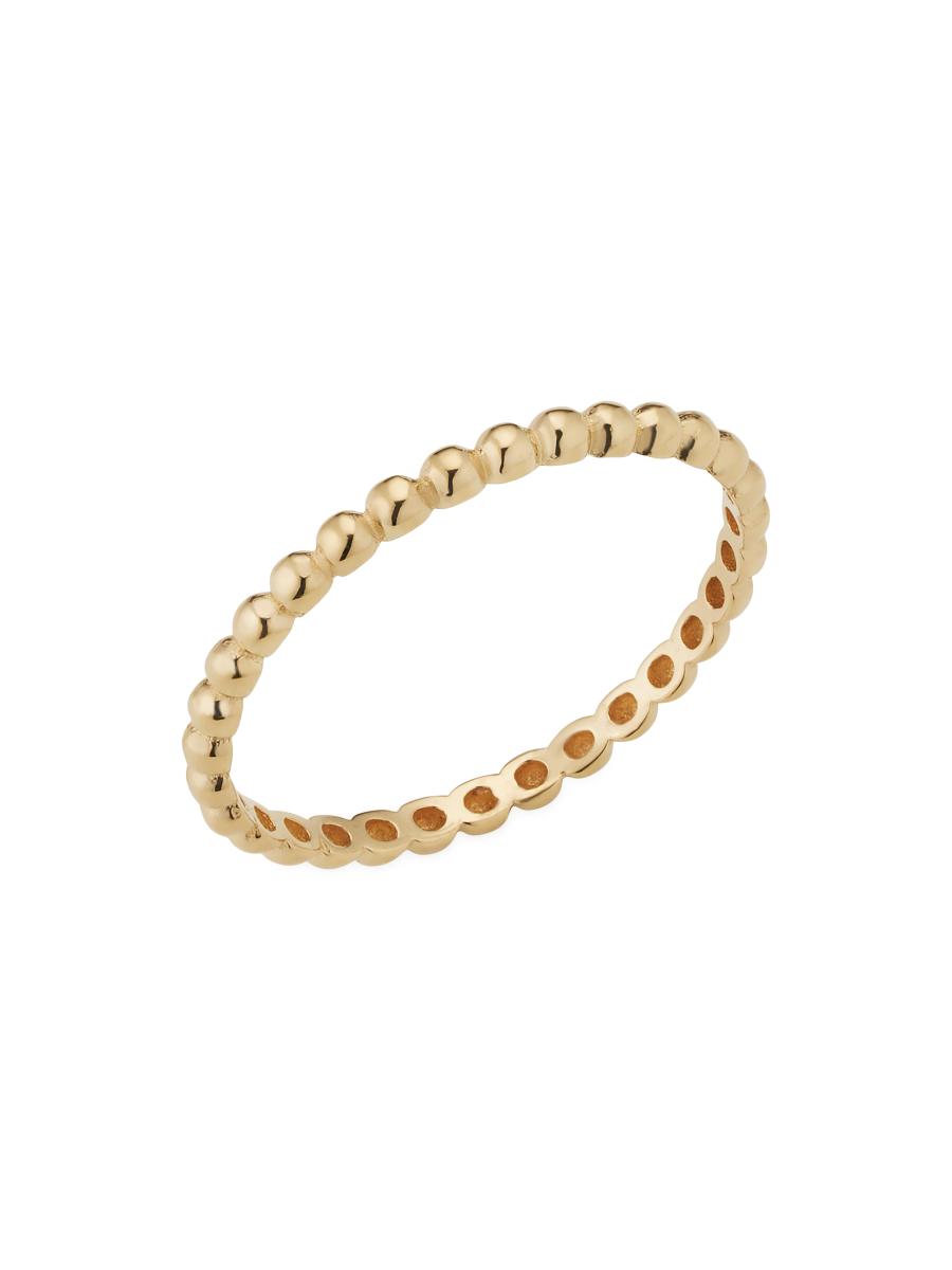Shop Oradina 14K Yellow Gold Have a Ball Stack Ring | Saks Fifth Avenue