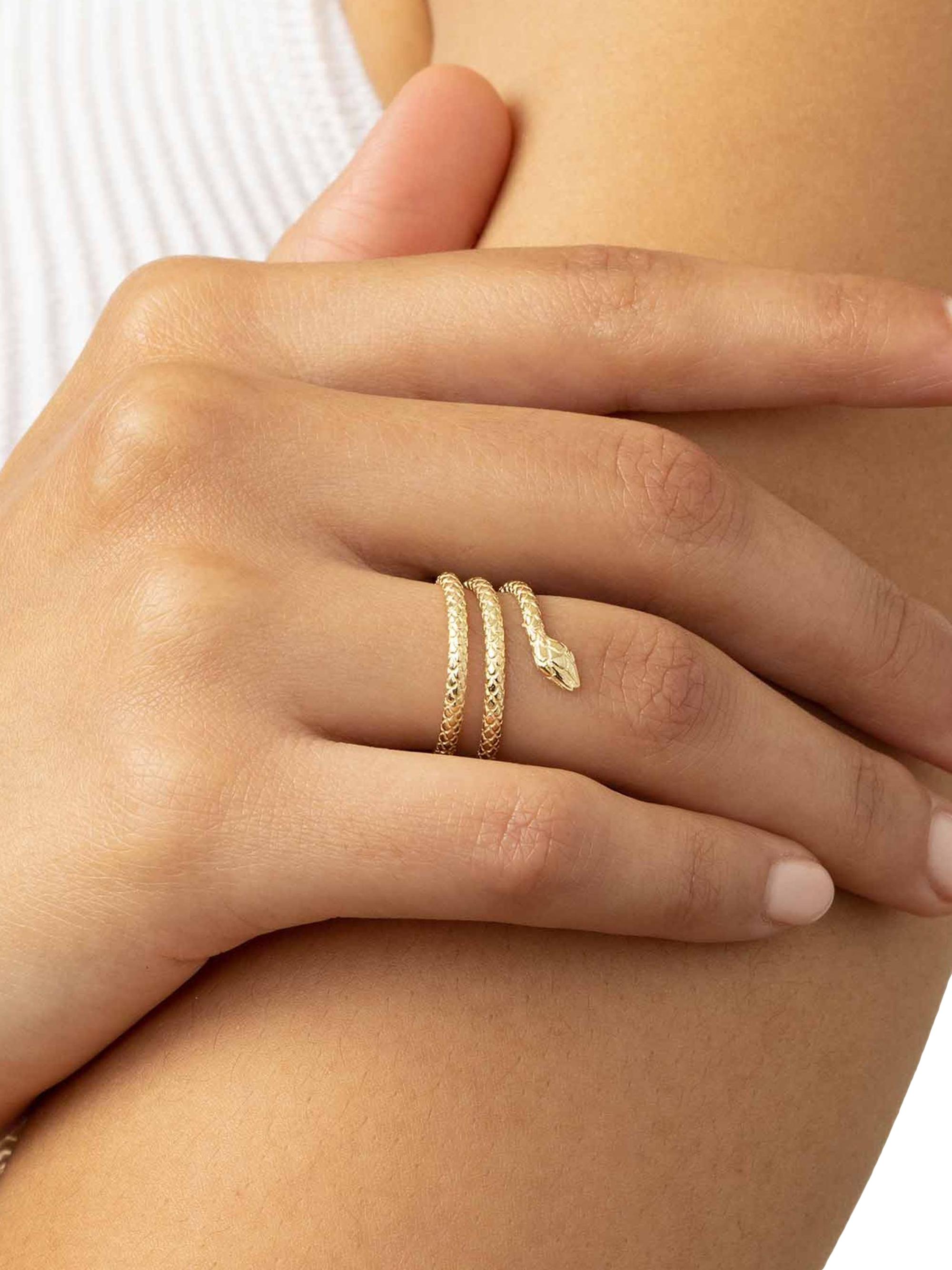 Oradina 14K Yellow Gold Snake Charmer Ring | Saks Fifth Avenue
