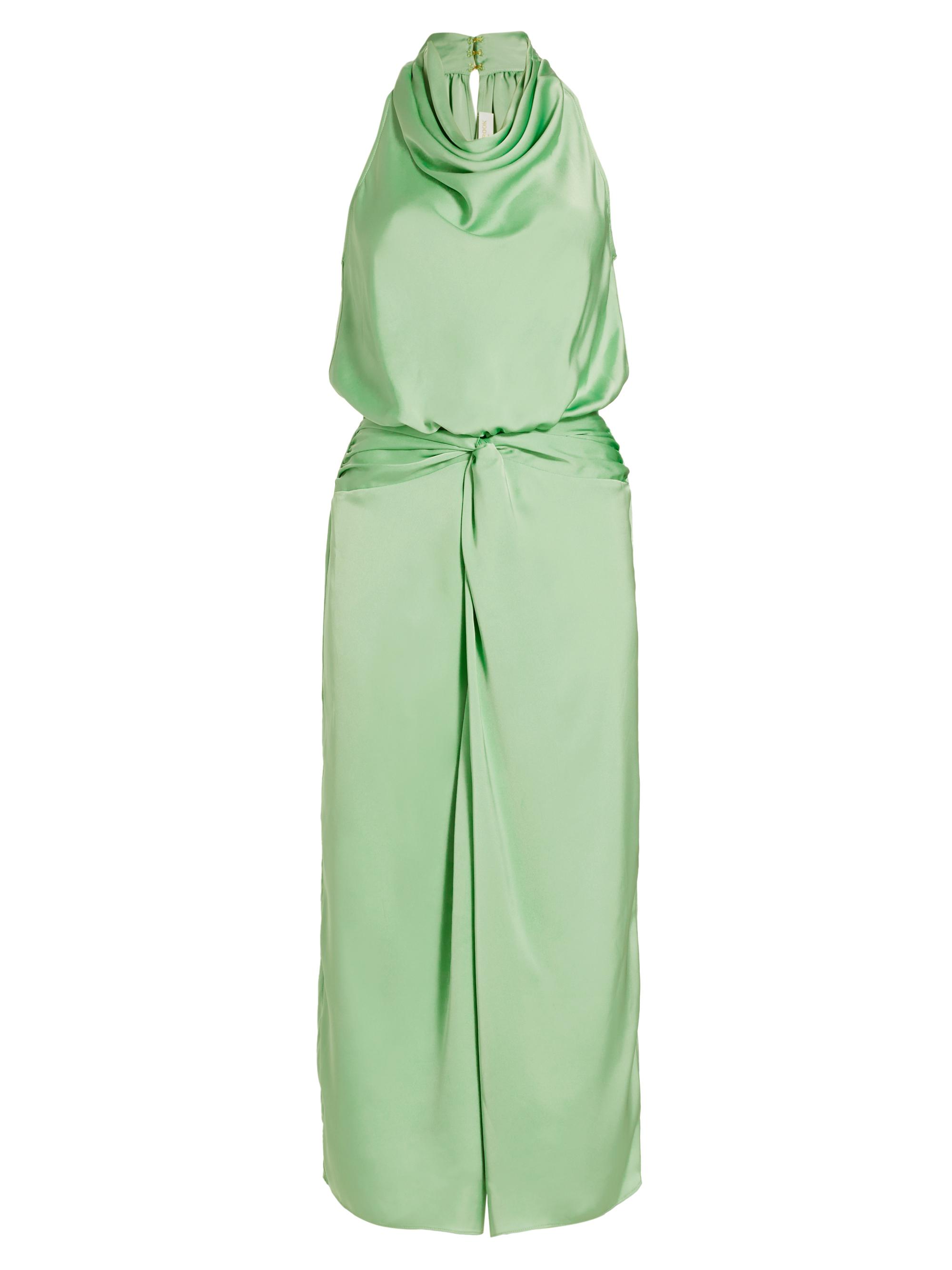Ramy Brook Indie Satin Cowl-Neck Midi-Dress | Saks Fifth Avenue