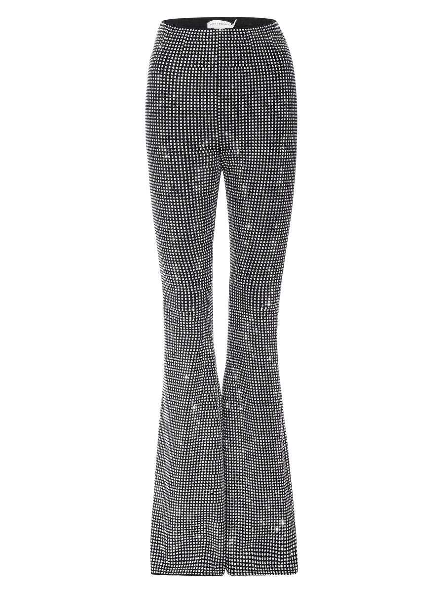 Good American Hotfix Crystal Flared Pants | Saks Fifth Avenue