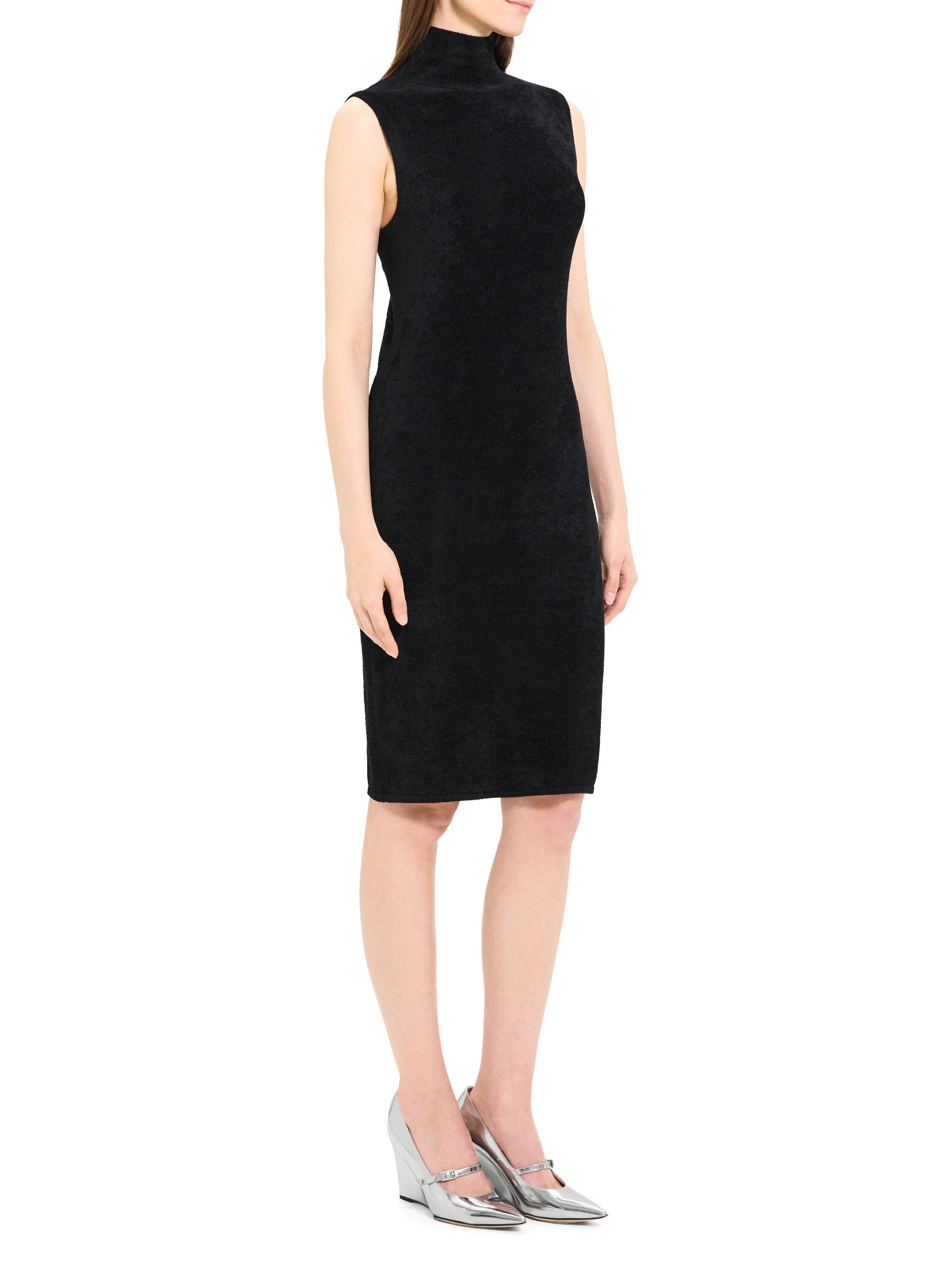 Shop Theory Micro Velvet Turtleneck Sheath Dress | Saks Fifth Avenue
