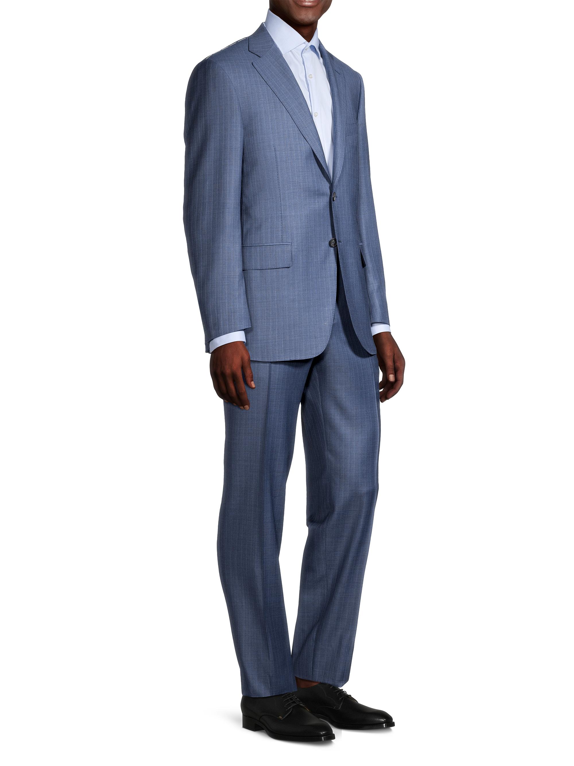 Canali Siena Striped Wool Suit | Saks Fifth Avenue