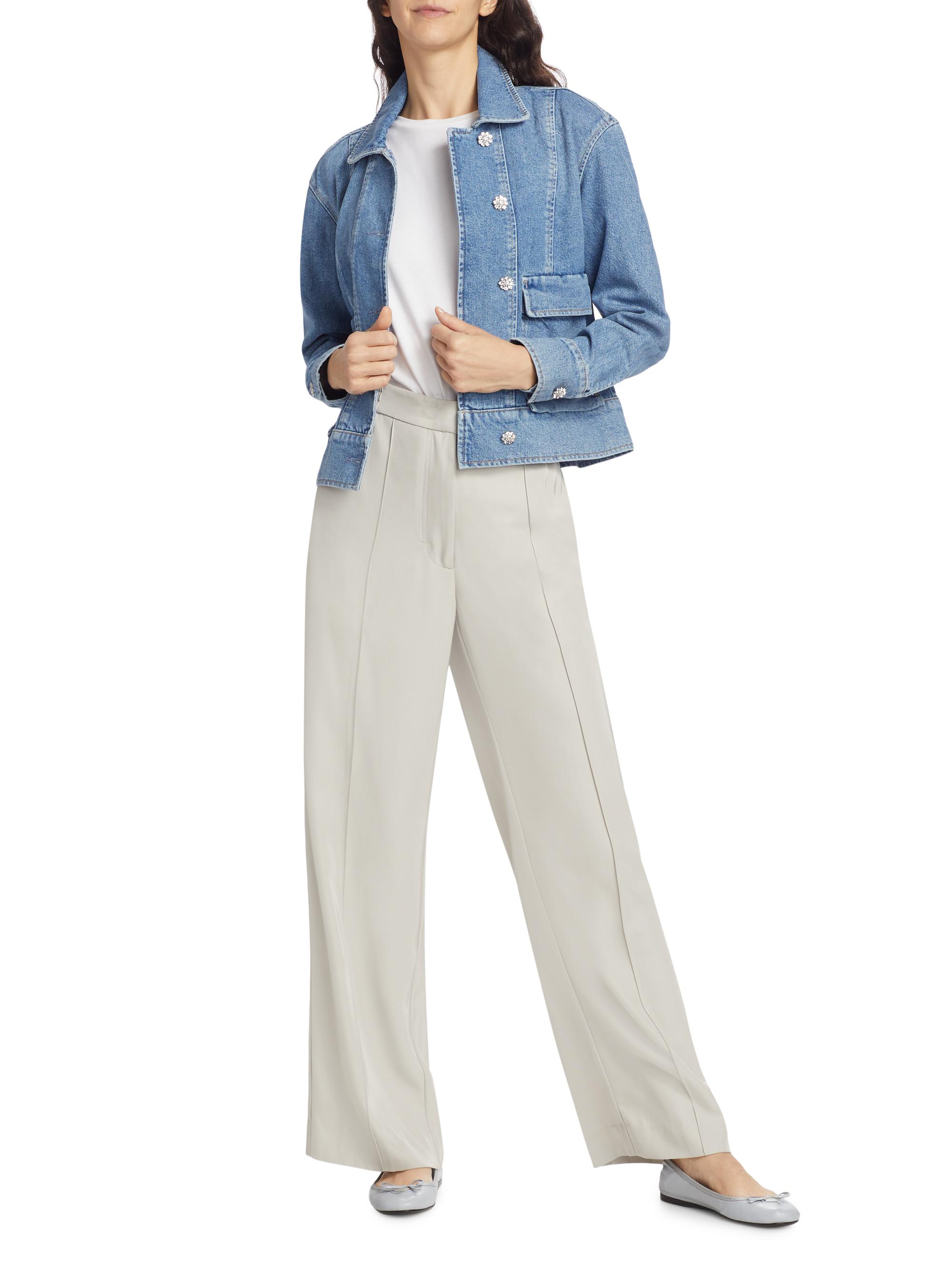 Rails Bianca Crystal Denim Jacket | Saks Fifth Avenue