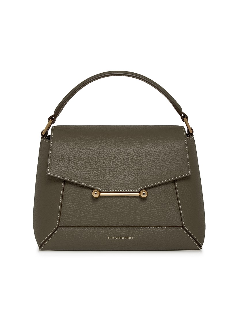 Shop Strathberry Mosaic Grain Leather Top Handle Bag | Saks Shop Strathberry Mosaic Grain Leather Top Handle Bag | Saks