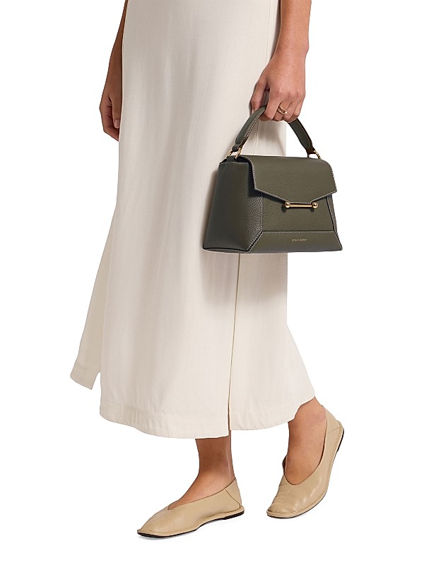 Shop Strathberry Mosaic Grain Leather Top Handle Bag | Saks Shop Strathberry Mosaic Grain Leather Top Handle Bag | Saks
