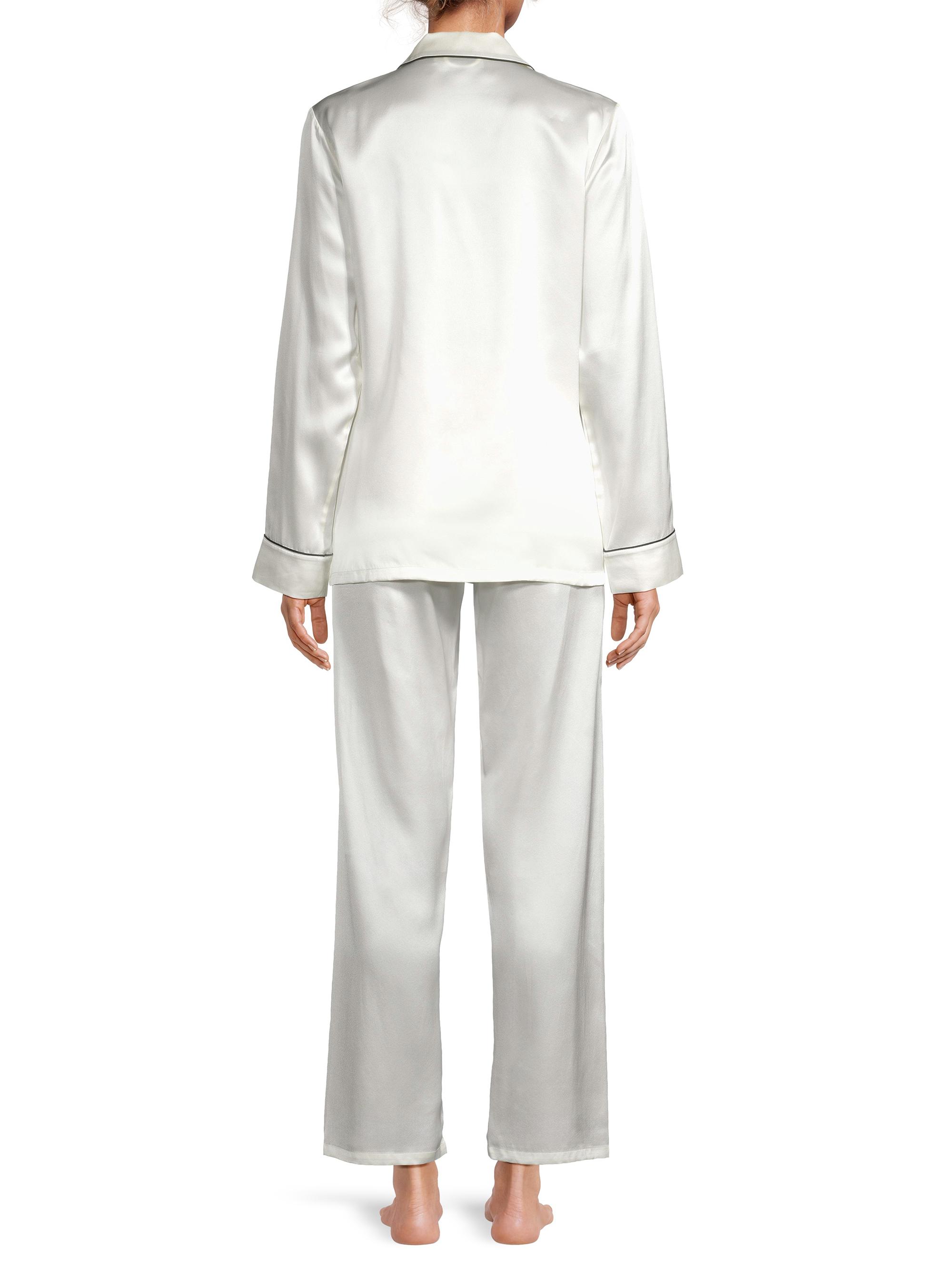 Ginia Fine Finishes Silk 2-Piece Pajama Set | Saks Fifth Avenue