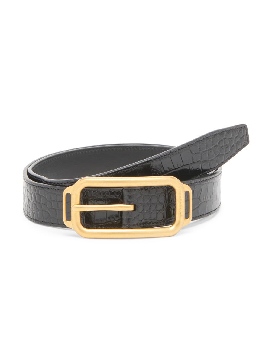 TOM FORD Embossed Leather Belt | Saks Fifth Avenue