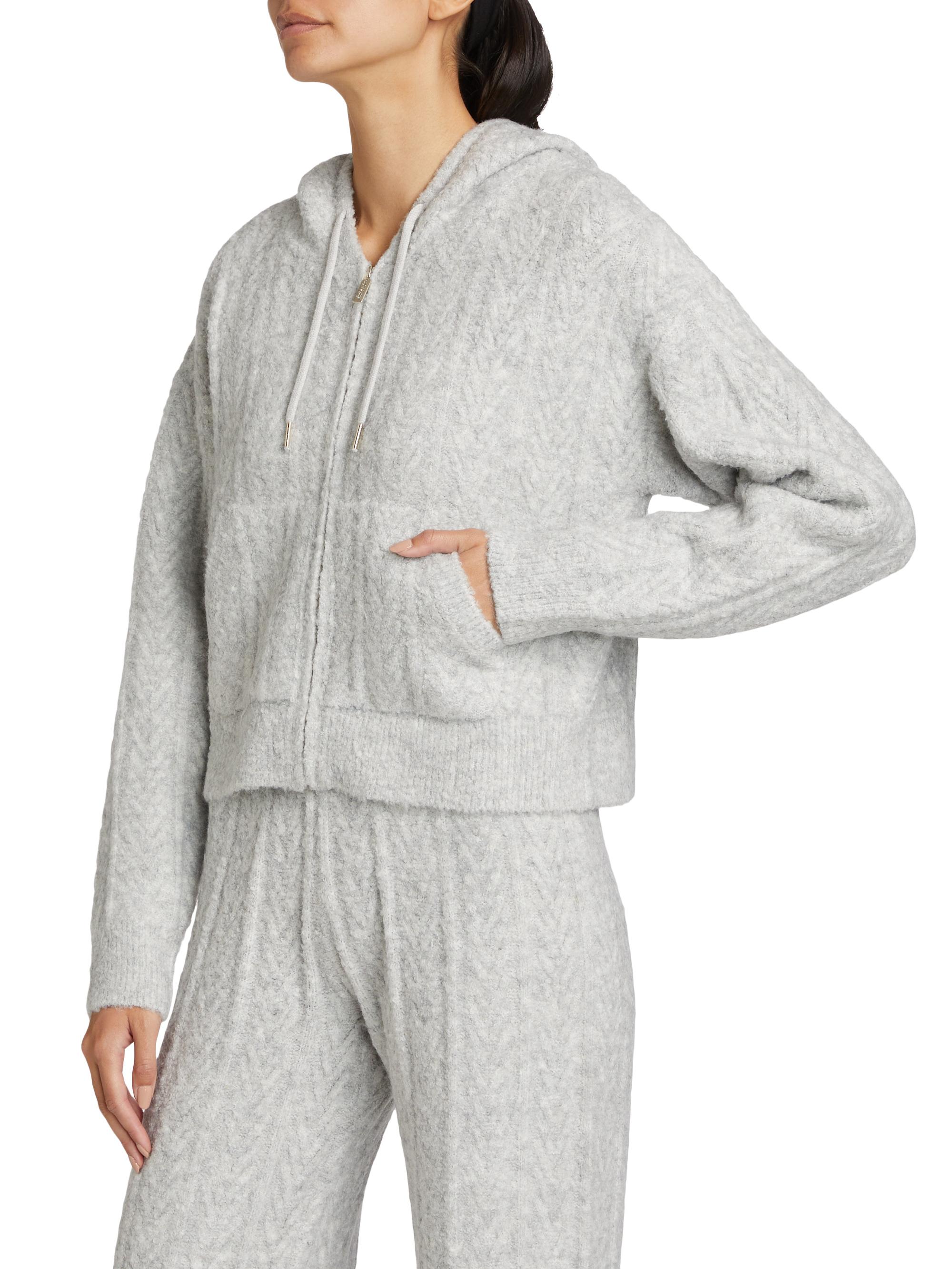 Stellae Dux Cable-Knit Zip Hoodie | Saks Fifth Avenue