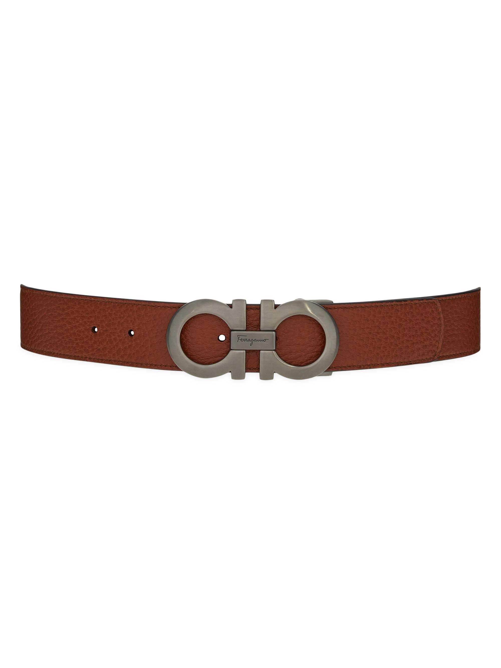 FERRAGAMO Reversible Gancini Leather Belt | Saks Fifth Avenue