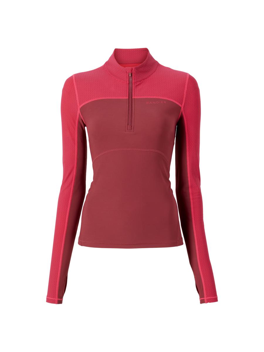 Shop Bandier Pro Fleece Colorblock Top | Saks Fifth Avenue