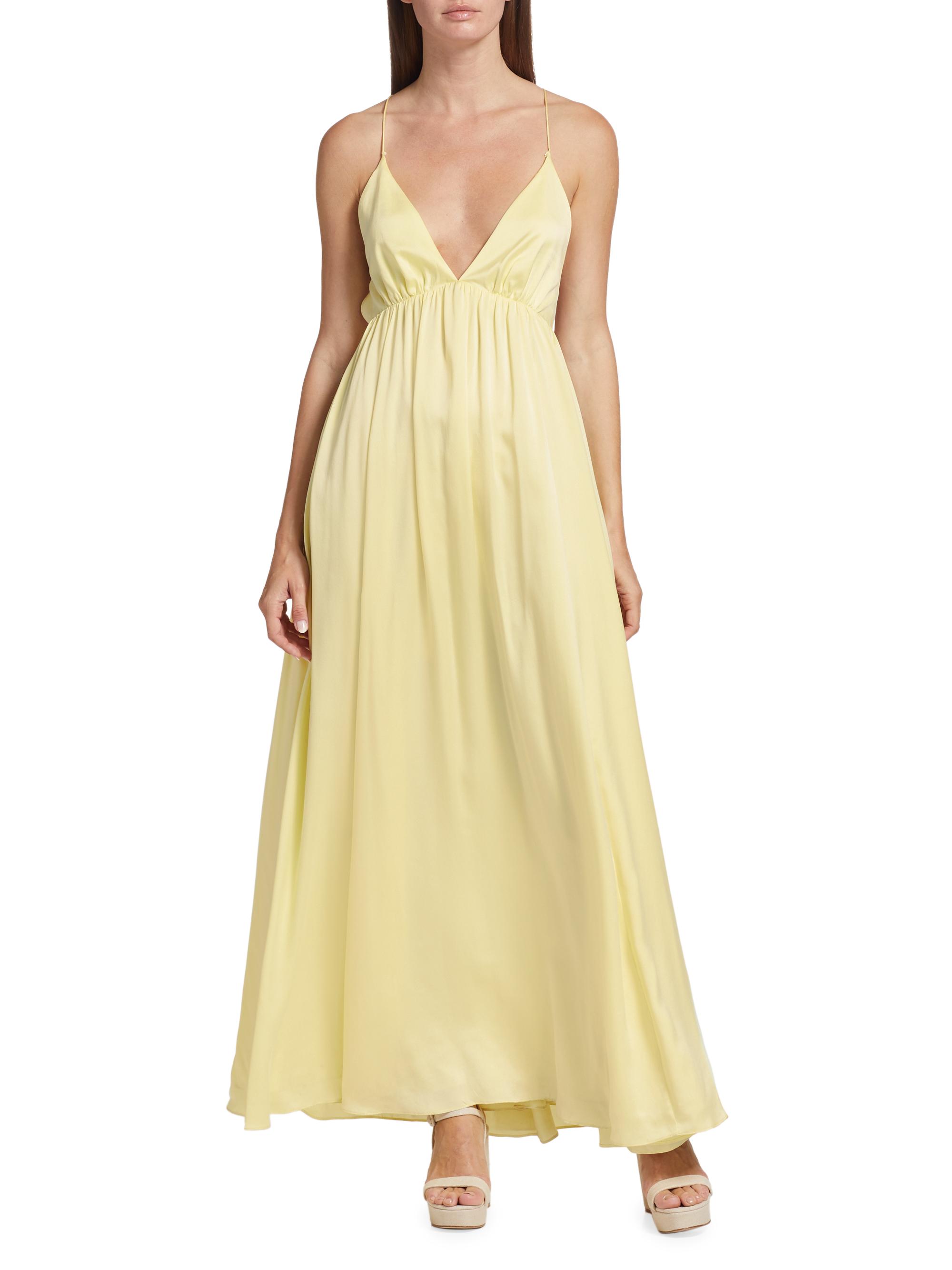 Zimmermann Silk Open-Back Gown | Saks Fifth Avenue