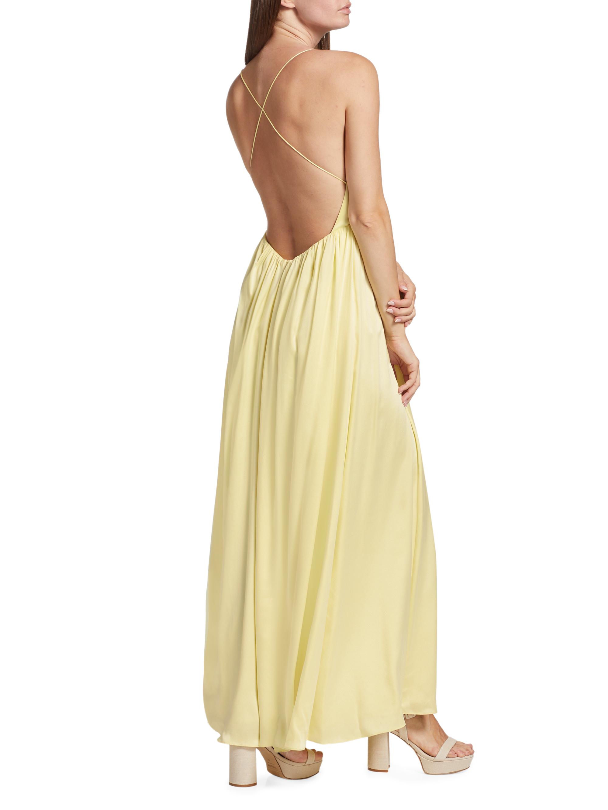 Zimmermann Silk Open-Back Gown | Saks Fifth Avenue