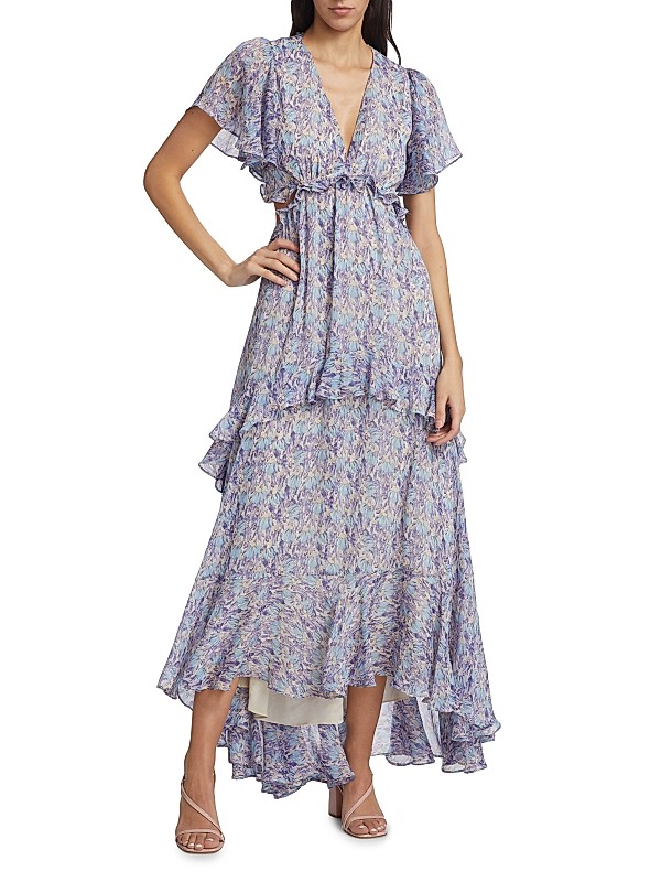 Shop ASTR The Label Cherli Floral Tiered Maxi Dress | Saks Shop ASTR The Label Cherli Floral Tiered Maxi Dress | Saks