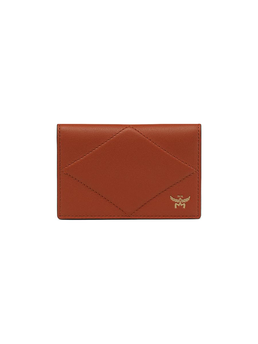 MCM Diamond Leather Card Holder | Saks Fifth Avenue