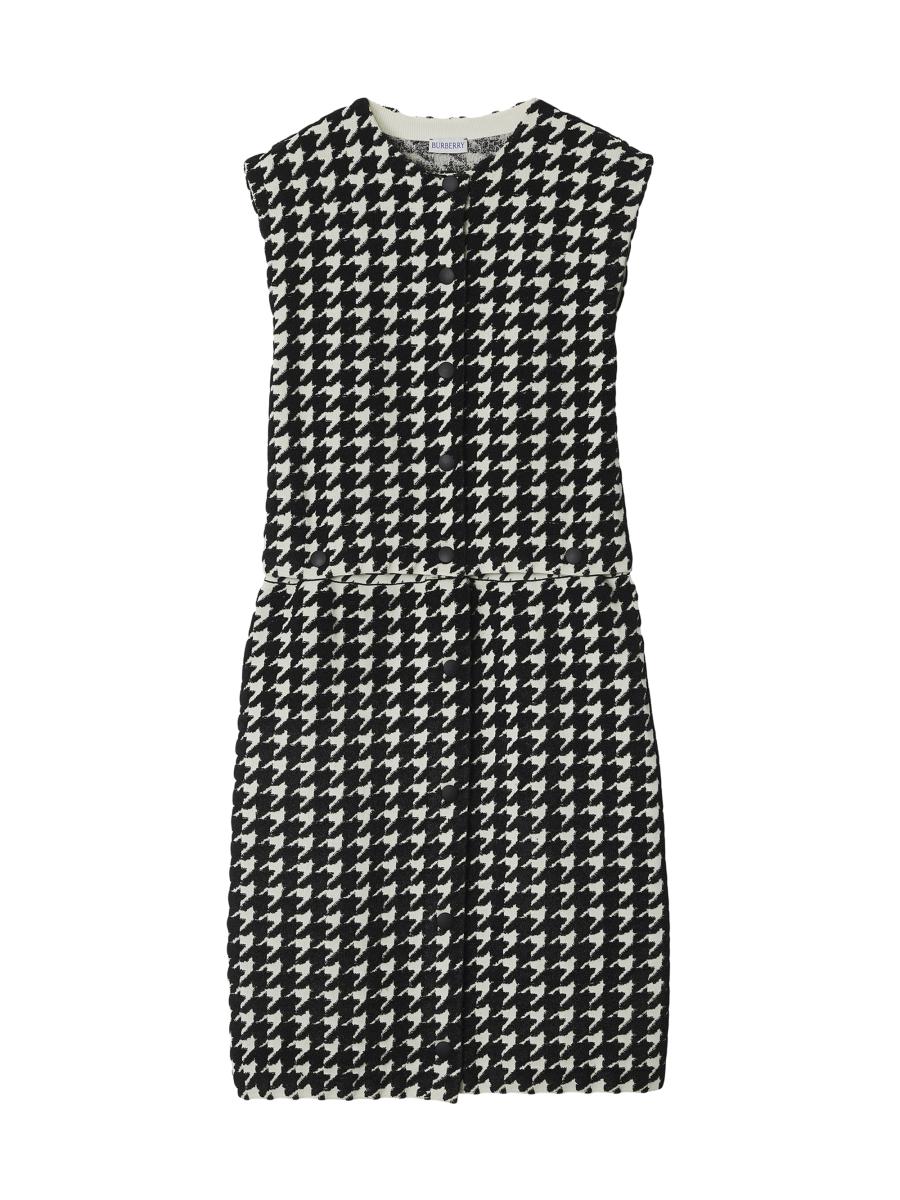 Burberry Houndstooth Sheath Minidress | Saks Fifth Avenue