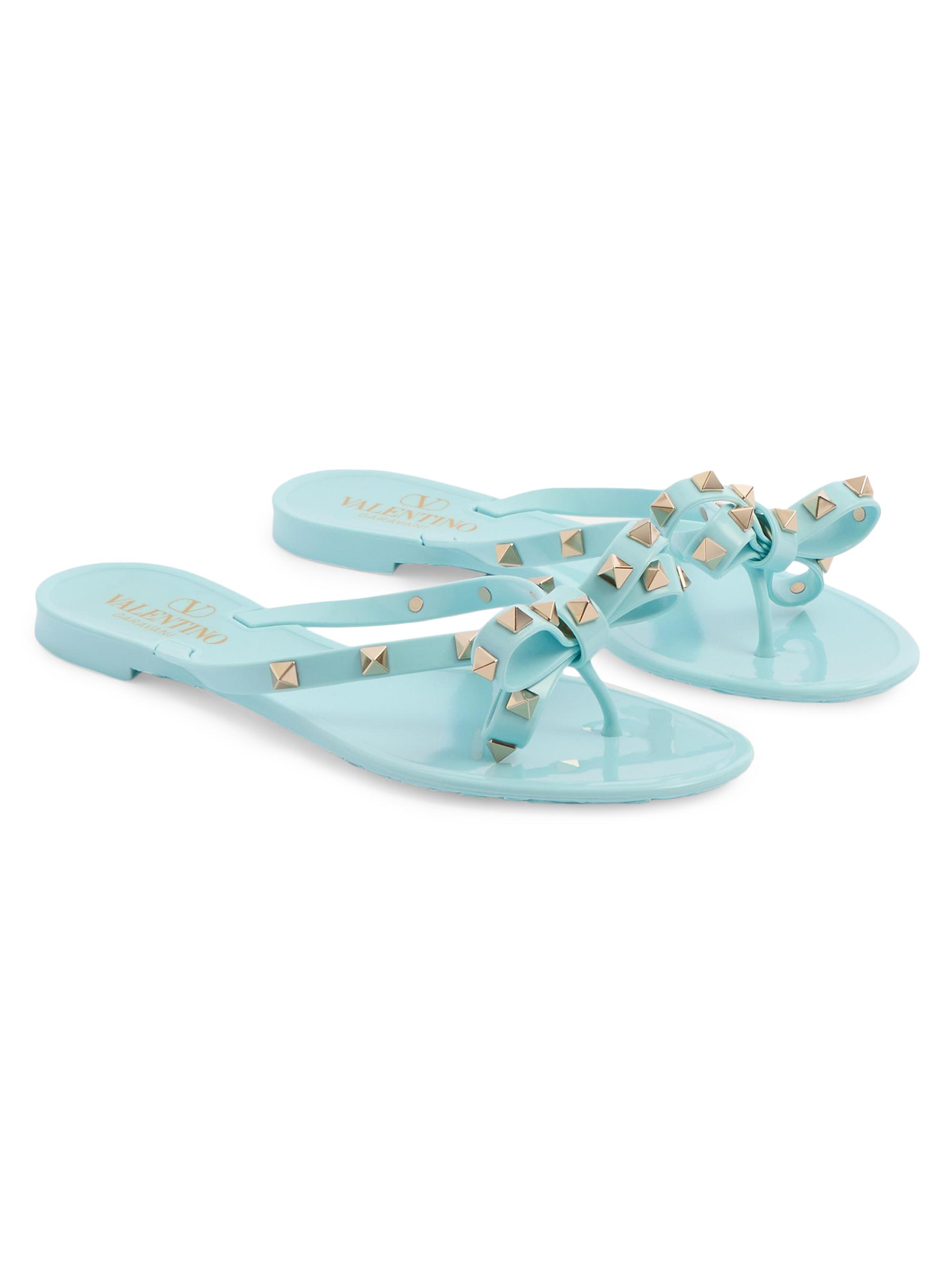 Valentino Garavani Rockstud Rubber Slippers | Saks Fifth Avenue