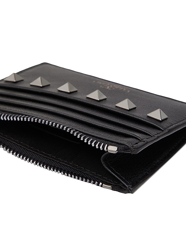 Shop Valentino Garavani Rockstud Calfskin Cardholder with Shop Valentino Garavani Rockstud Calfskin Cardholder with