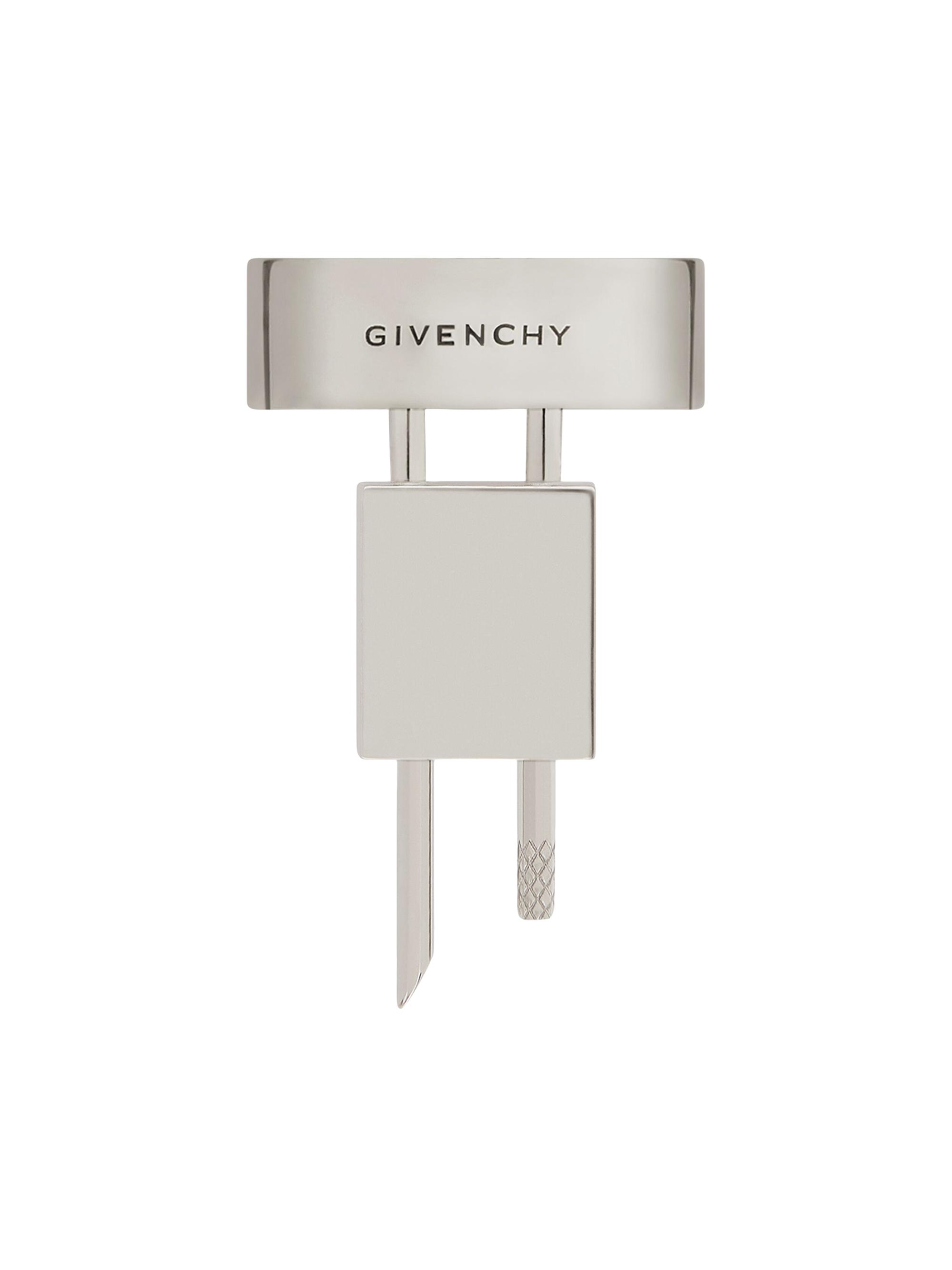 Givenchy Mini Lock Ring In Metal With Crystal | Saks Fifth Avenue