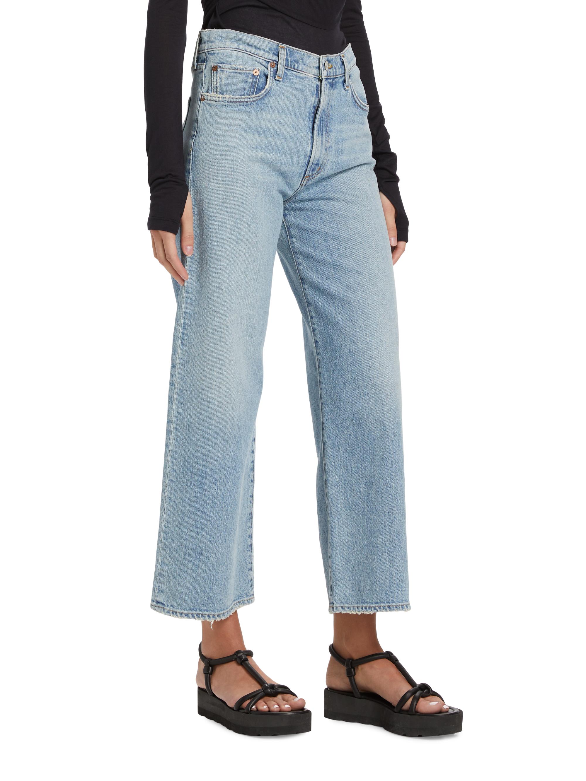 Agolde Harper Mid-Rise Relaxed Crop Jeans | Saks Fifth Avenue