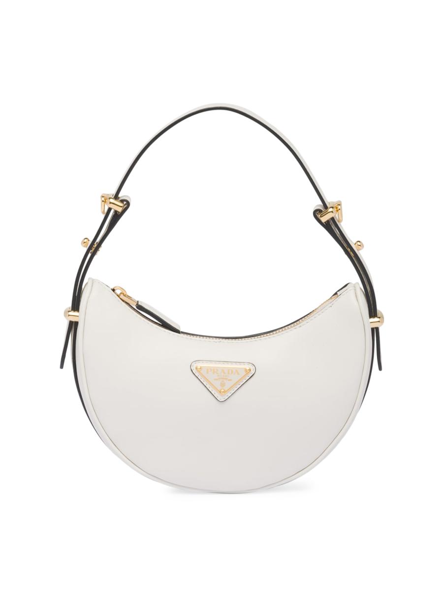Shop Prada Prada Arqué Leather Mini Shoulder Bag | Saks Fifth Avenue