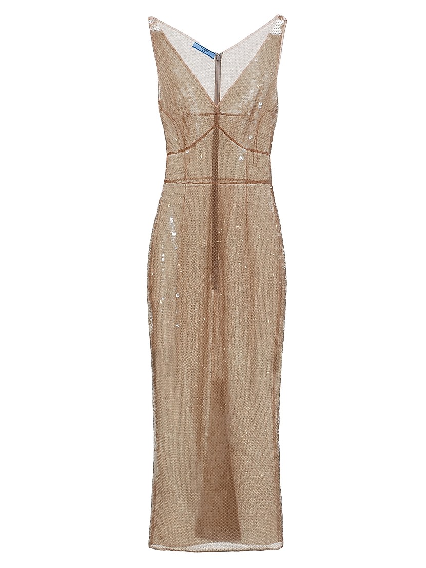 Shop Prada Embroidered Tulle Dress | Saks Fifth Avenue Shop Prada Embroidered Tulle Dress | Saks Fifth Avenue