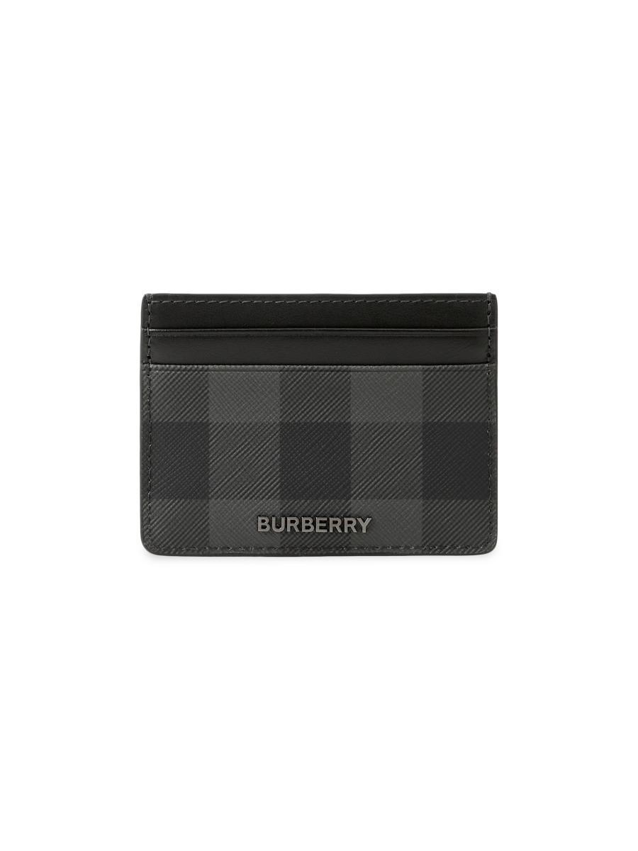 Burberry Check Leather Card Case | Saks Fifth Avenue