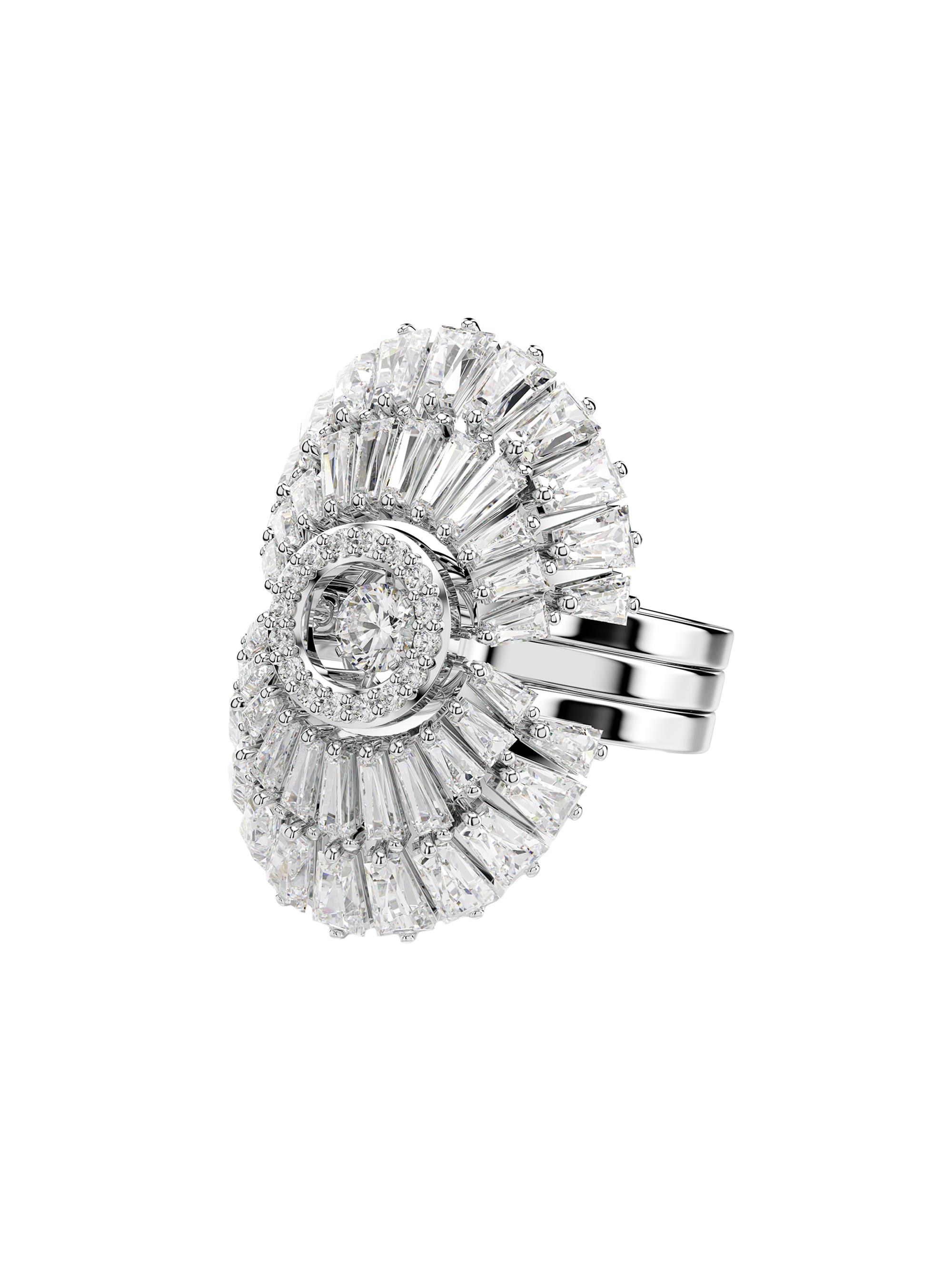 Swarovski Idyllia Crystal Three-Piece Shell Ring | Saks Fifth Avenue