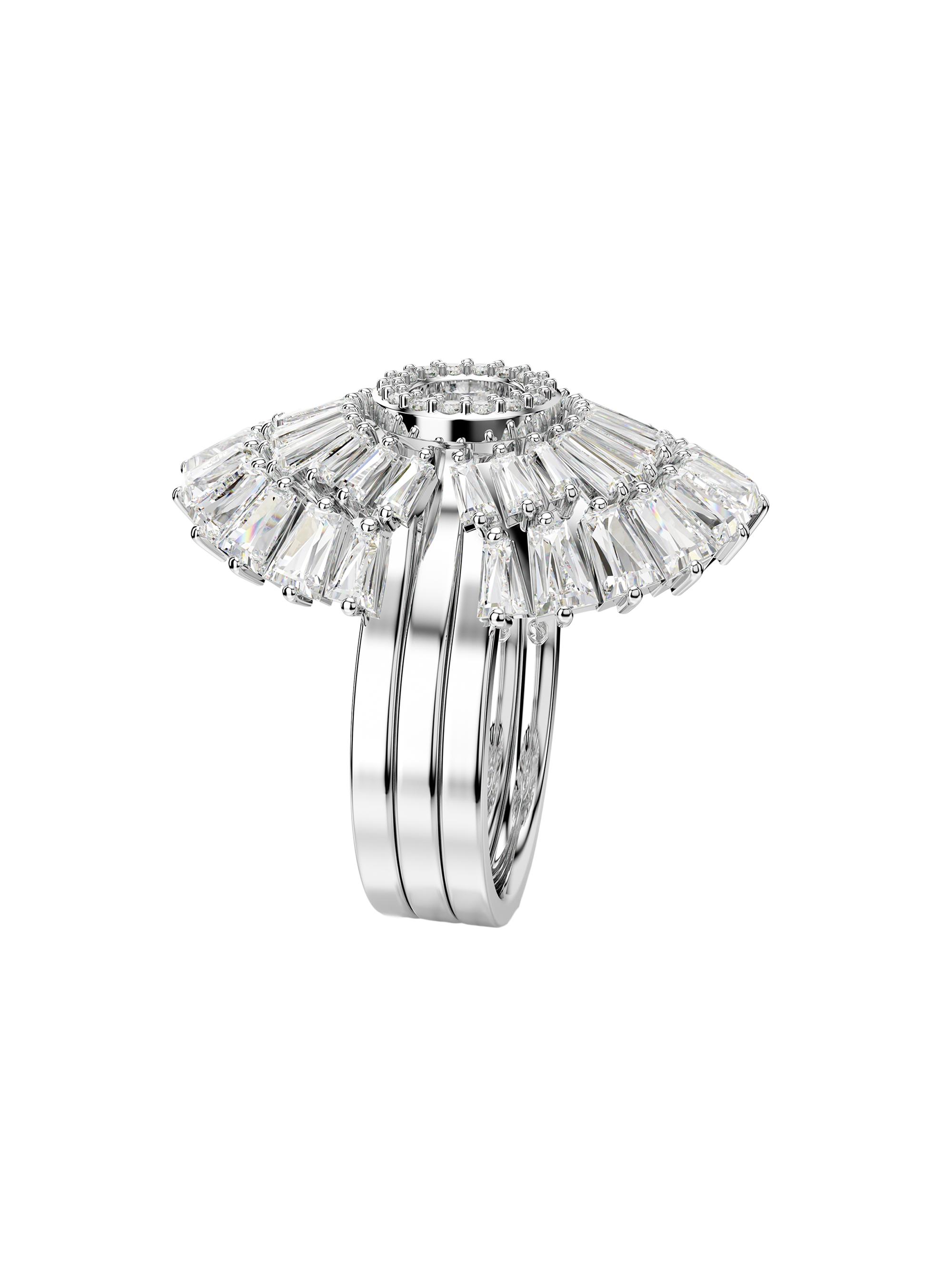Swarovski Idyllia Crystal Three-Piece Shell Ring | Saks Fifth Avenue