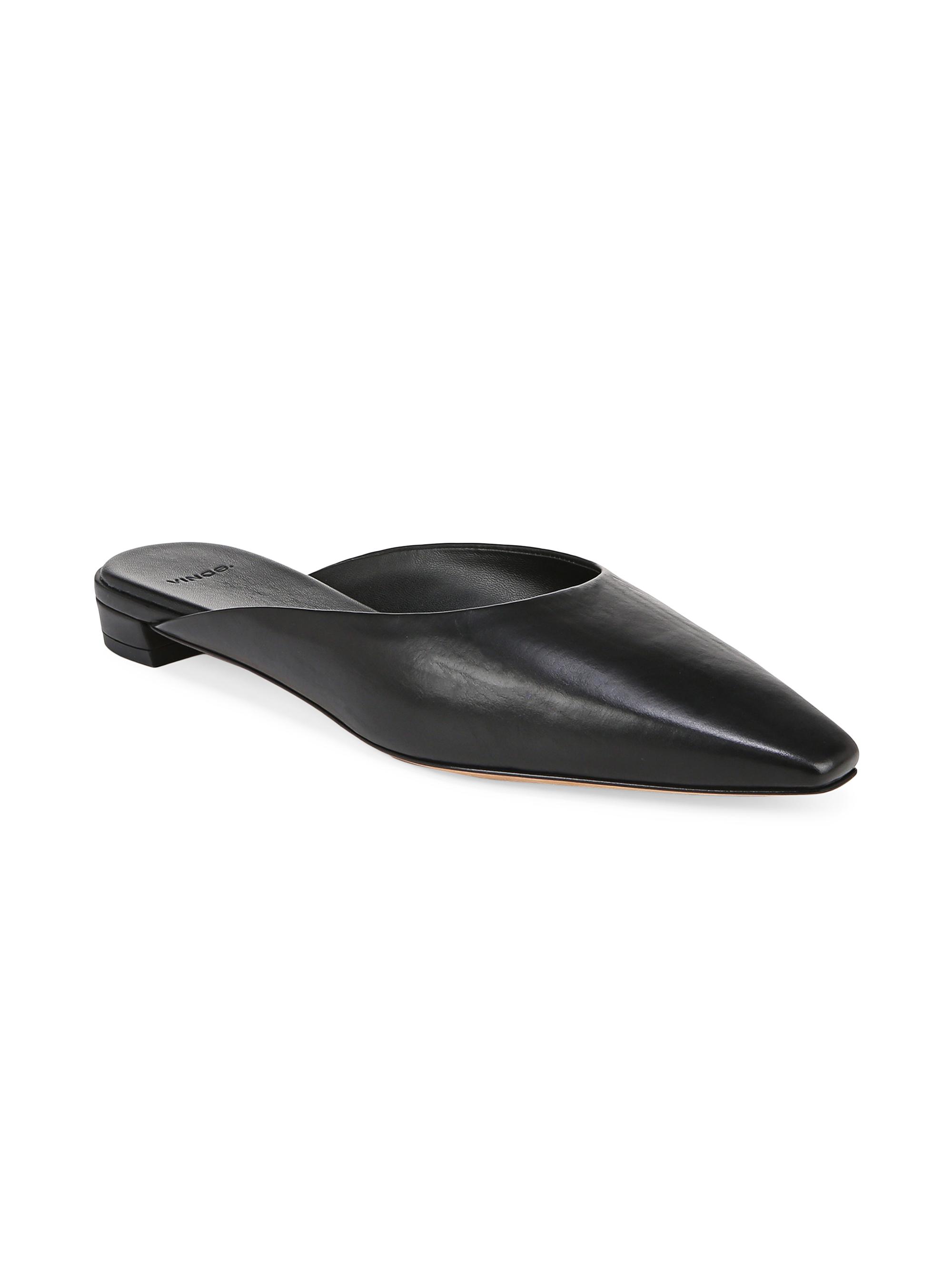 Vince Ana Leather Mules | Saks Fifth Avenue