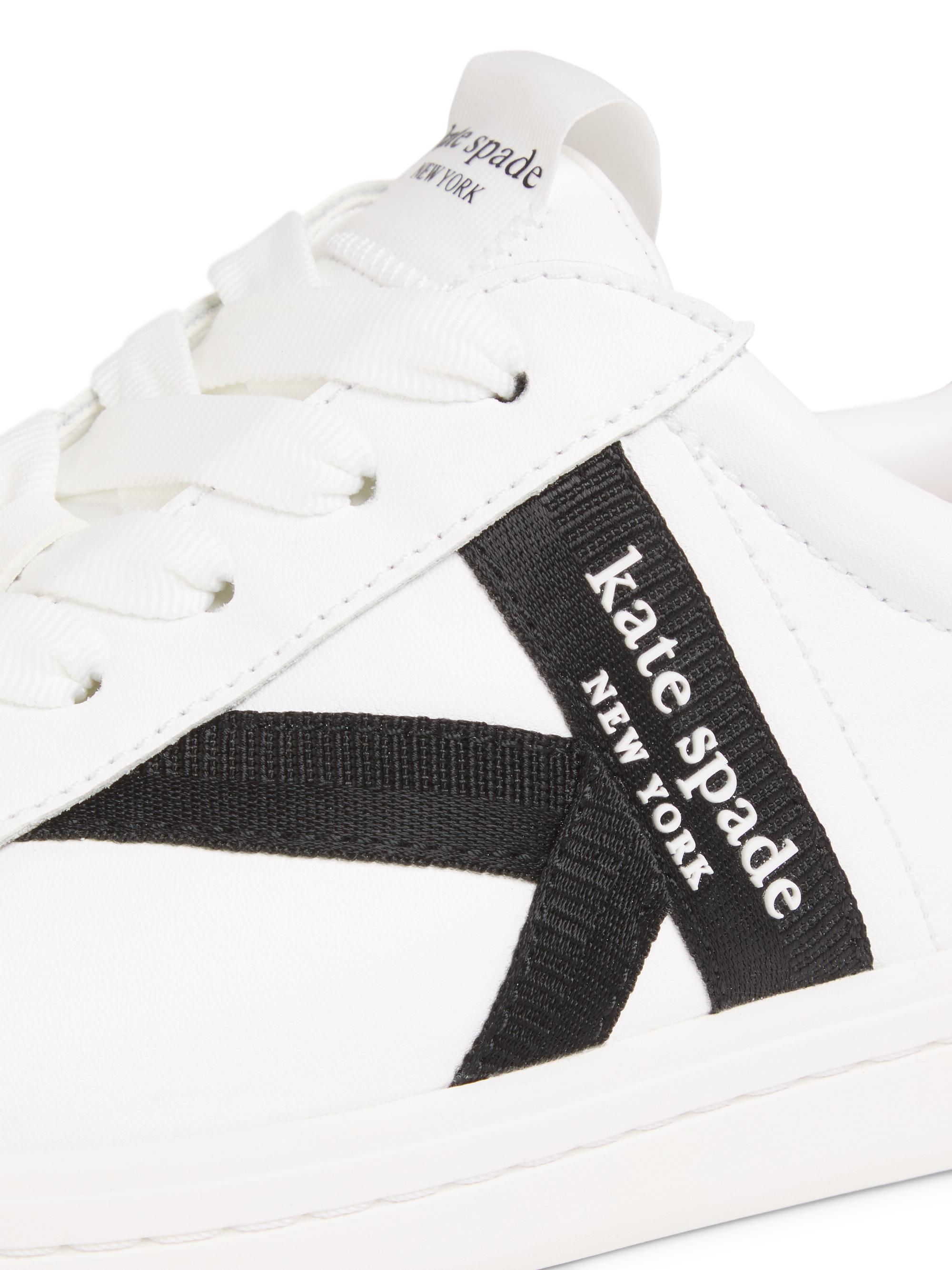 kate spade new york Signature Leather-Textile Sneakers | Saks