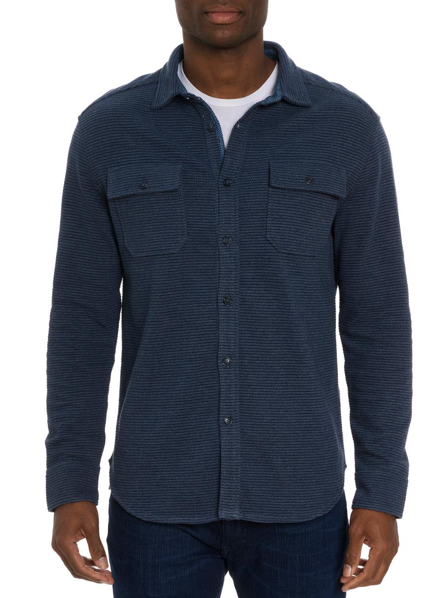 Robert Graham Brunner Knit Button-Front Shirt | Saks Fifth Avenue