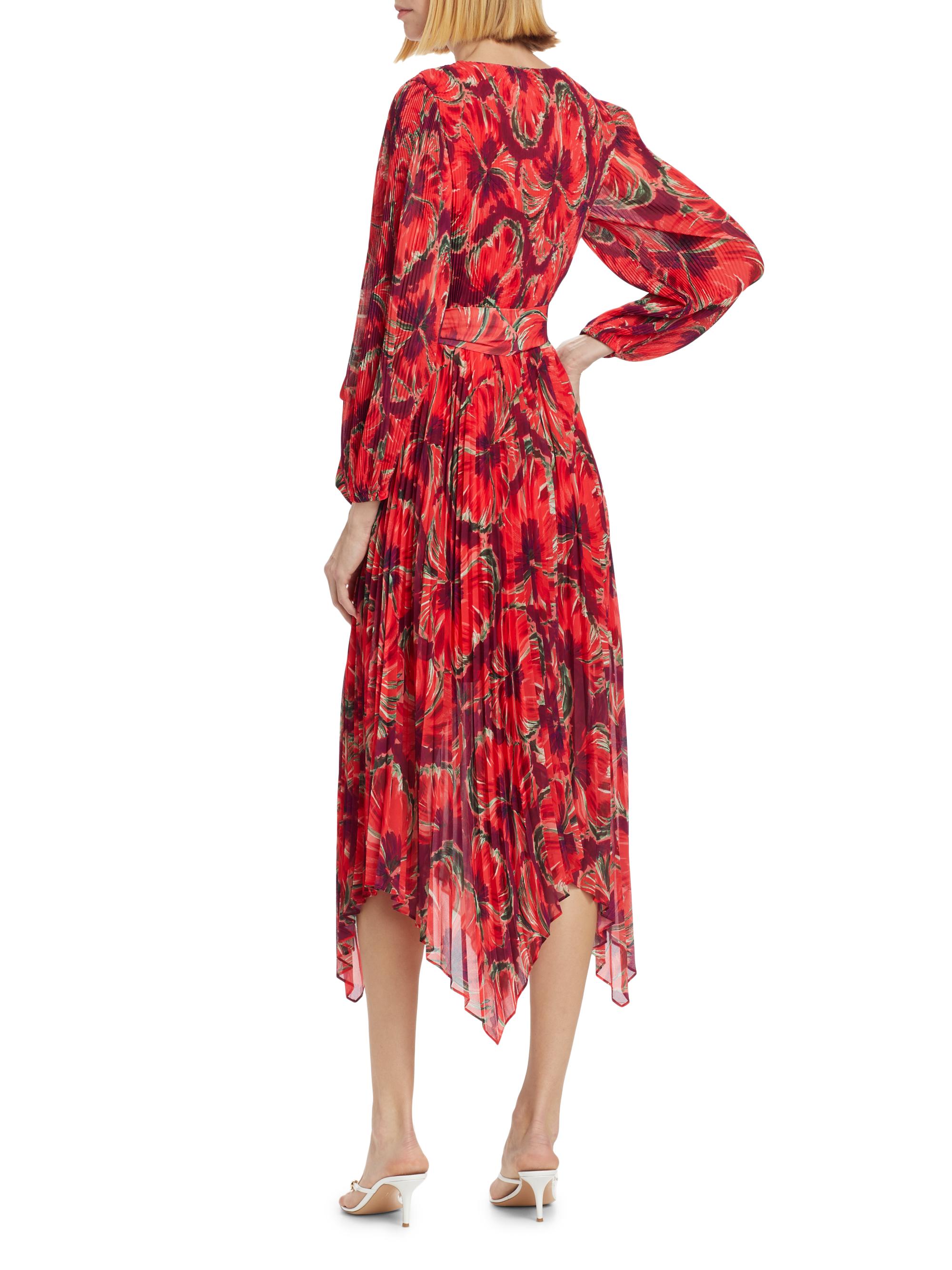 Milly Liora Windmill Floral Pleated Midi-Dress | Saks Fifth Avenue