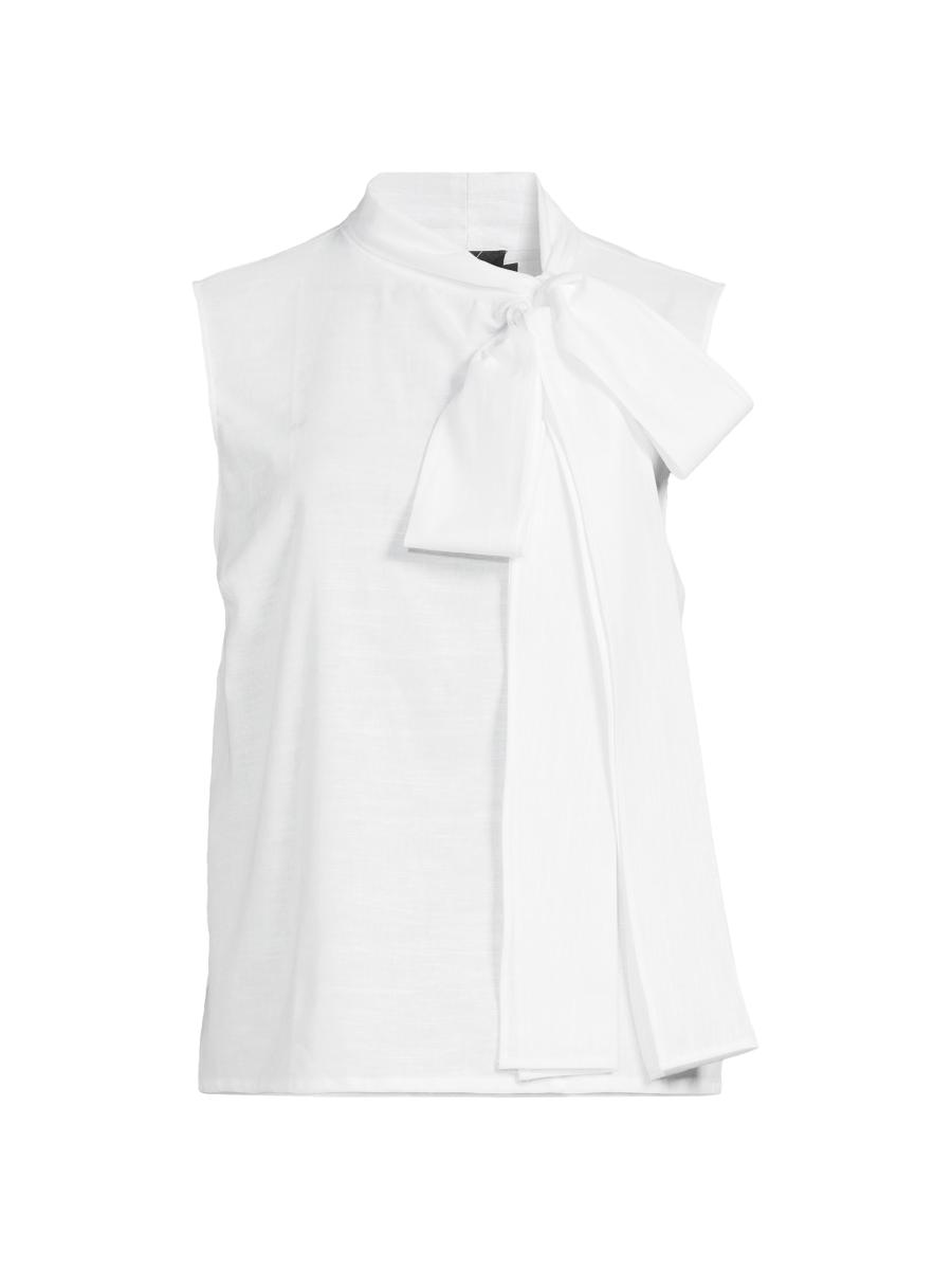 Undra Celeste Bow Linen Blouse | Saks Fifth Avenue