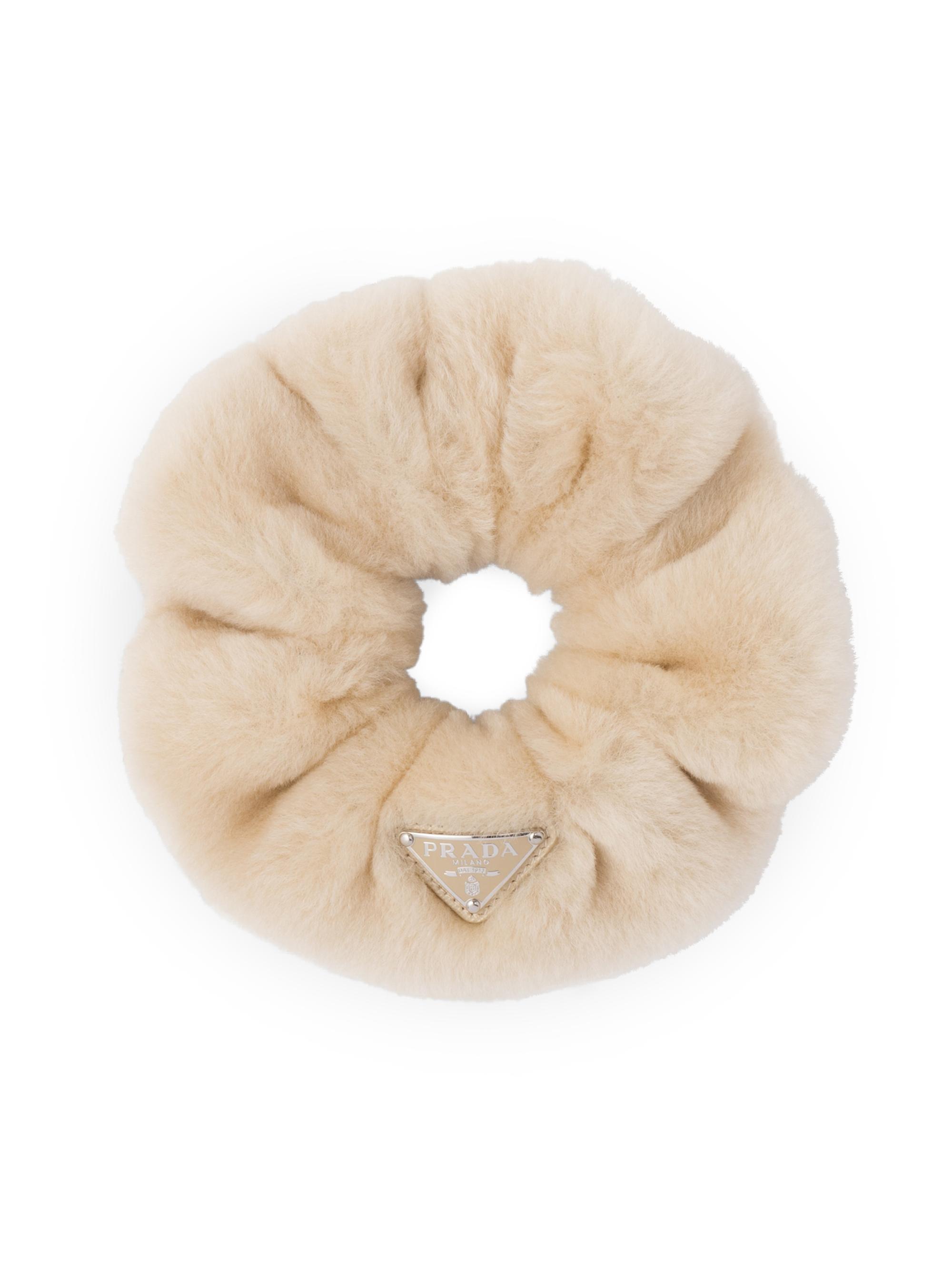 Prada Sheepskin Scrunchie | Saks Fifth Avenue