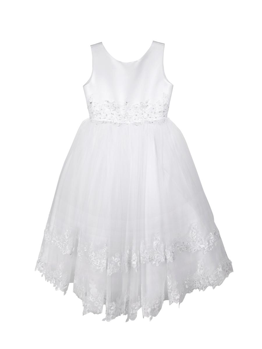 Joan Calabrese Girl's Tiered Satin Dress | Saks Fifth Avenue
