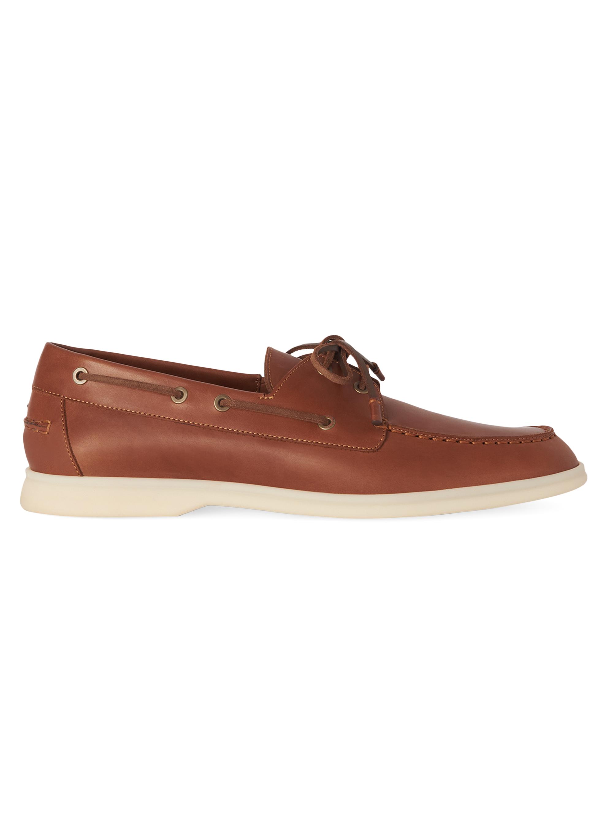 Loro Piana Sea-Sail Walk Leather Boat Shoes | Saks Fifth Avenue