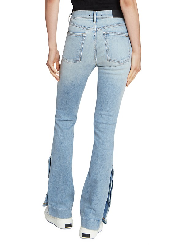 Shop Amiri High-Rise Kick Flare Jeans | Saks Fifth Avenue Shop Amiri High-Rise Kick Flare Jeans | Saks Fifth Avenue