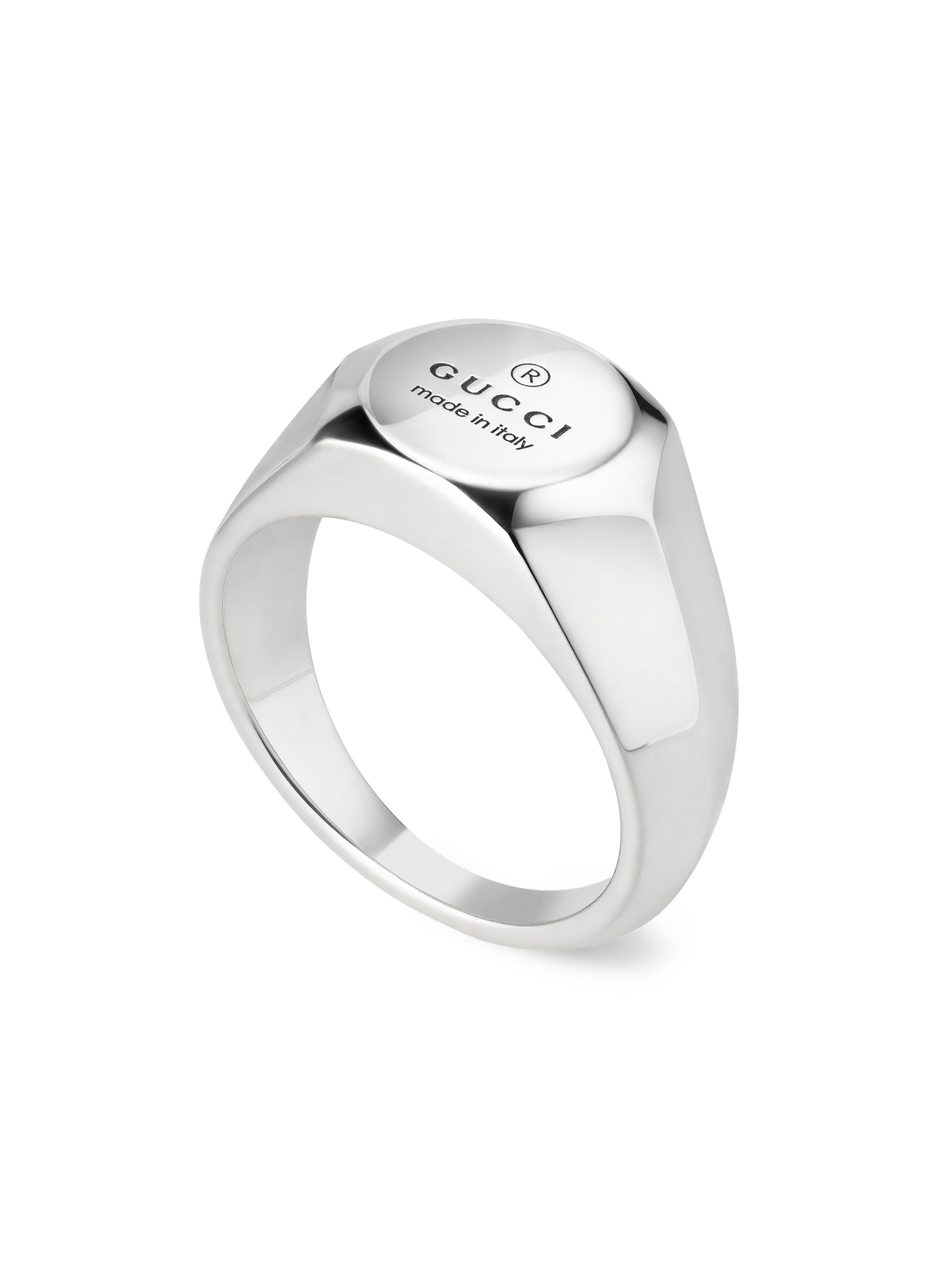 Gucci Sterling Silver Trademark Thin Ring | Saks Fifth Avenue