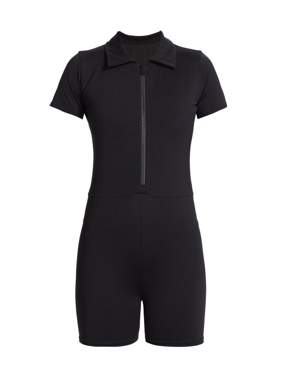 Shop Maqui Active Zip-Front Polo Romper | Saks Fifth Avenue