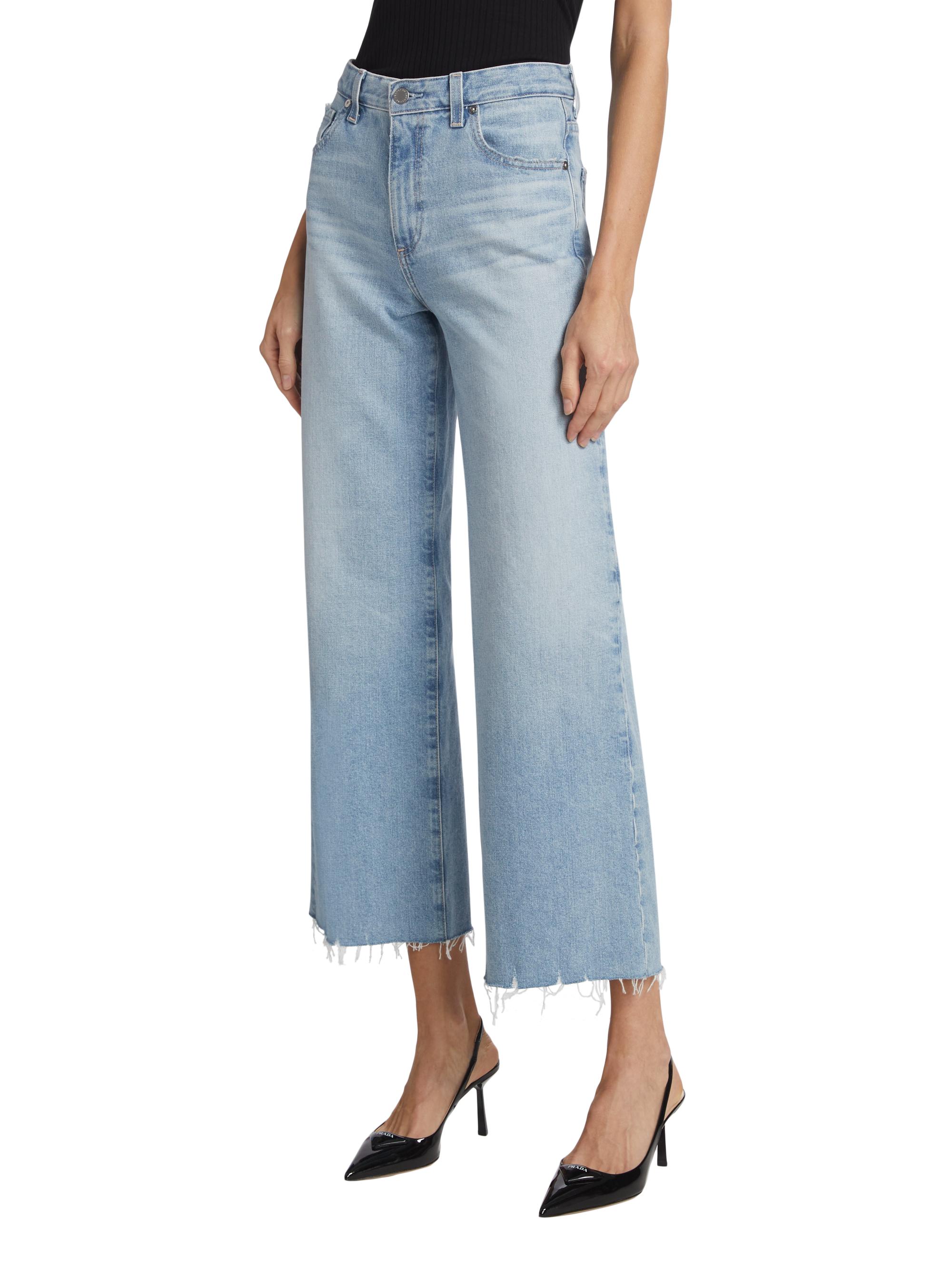 AG Jeans Saige Wide-Leg Cropped Jeans | Saks Fifth Avenue