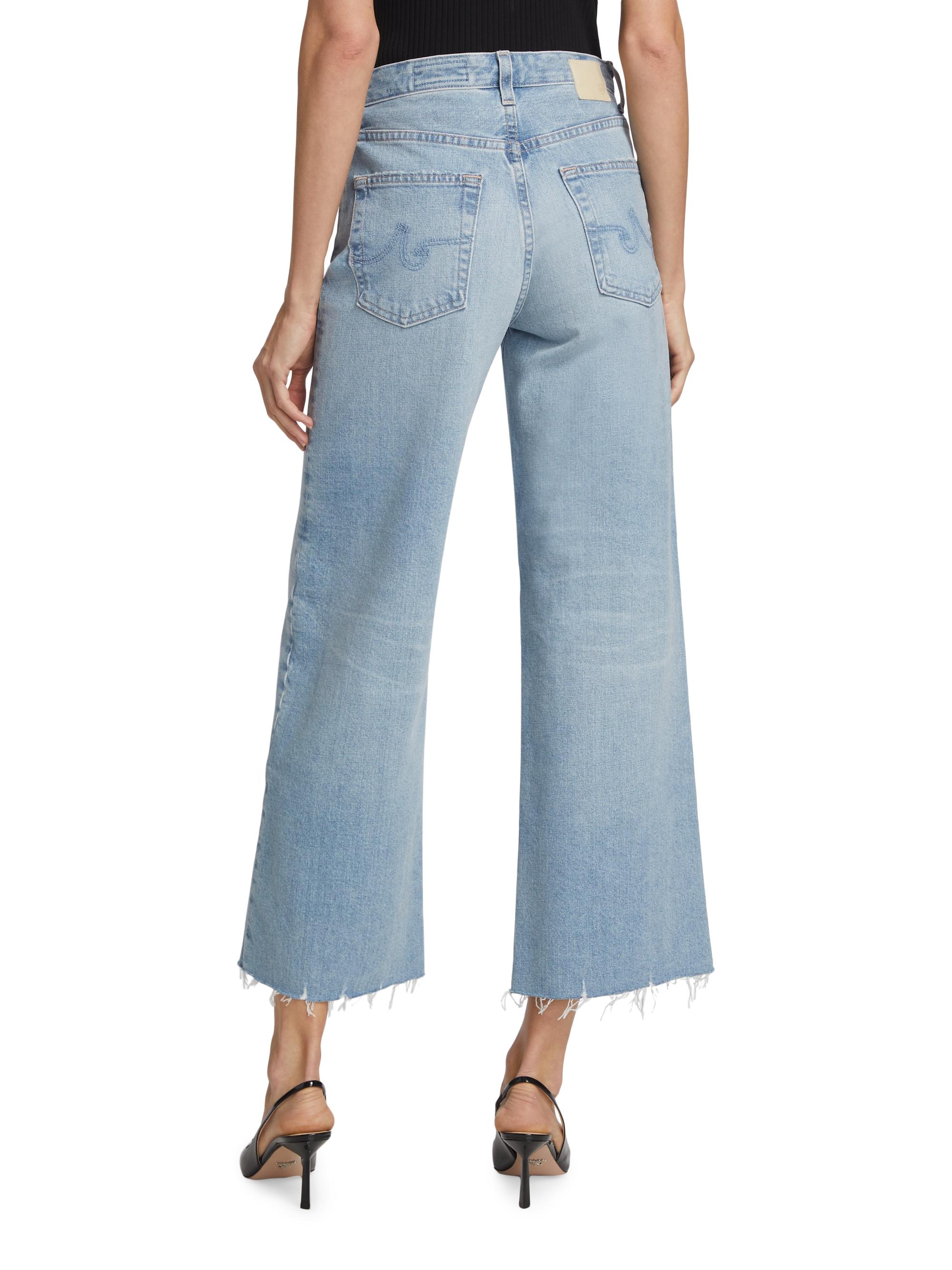 AG Jeans Saige Wide-Leg Cropped Jeans | Saks Fifth Avenue
