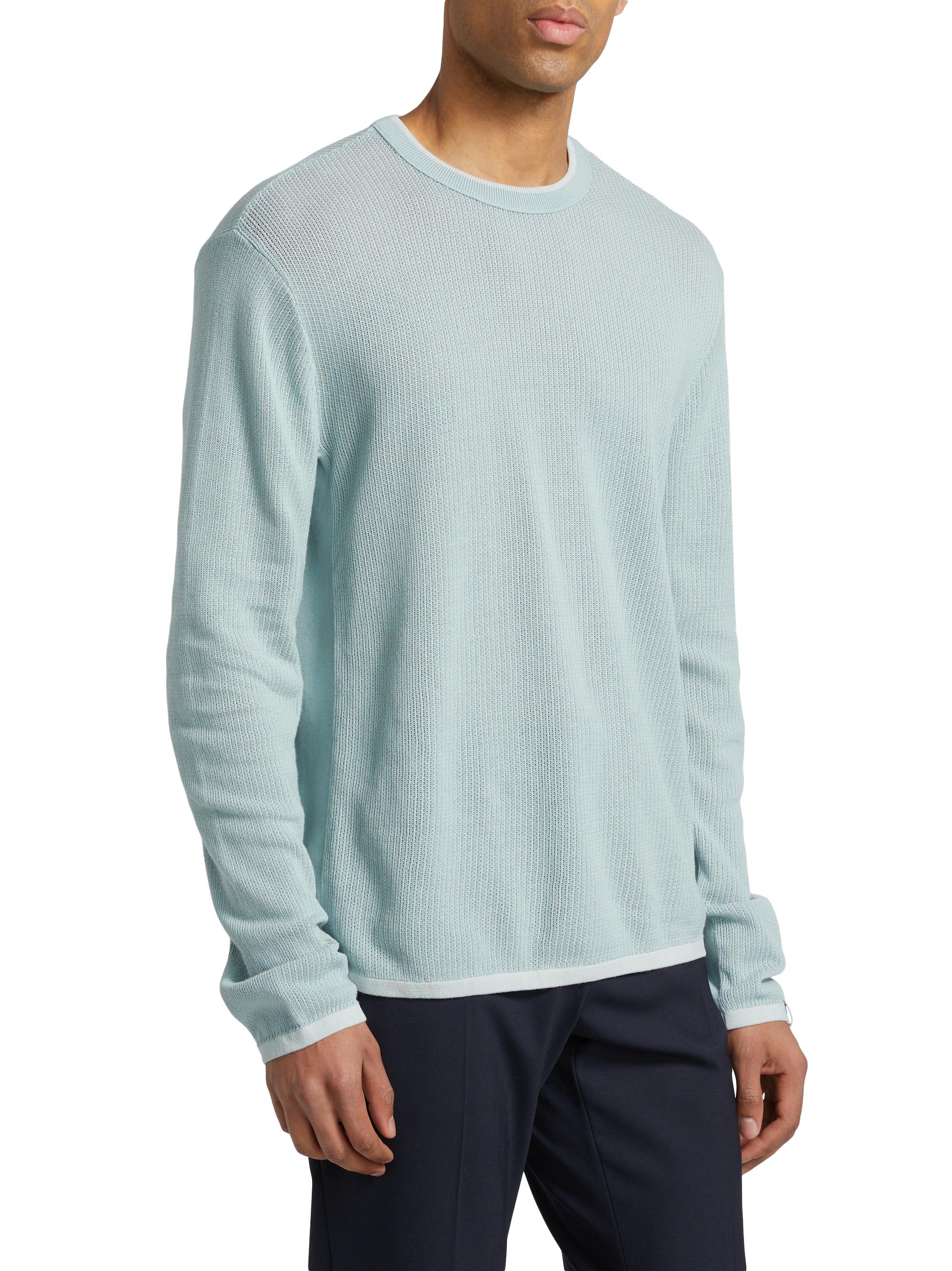 rag & bone Harvey Cotton-Blend Crewneck Sweater | Saks Fifth Avenue